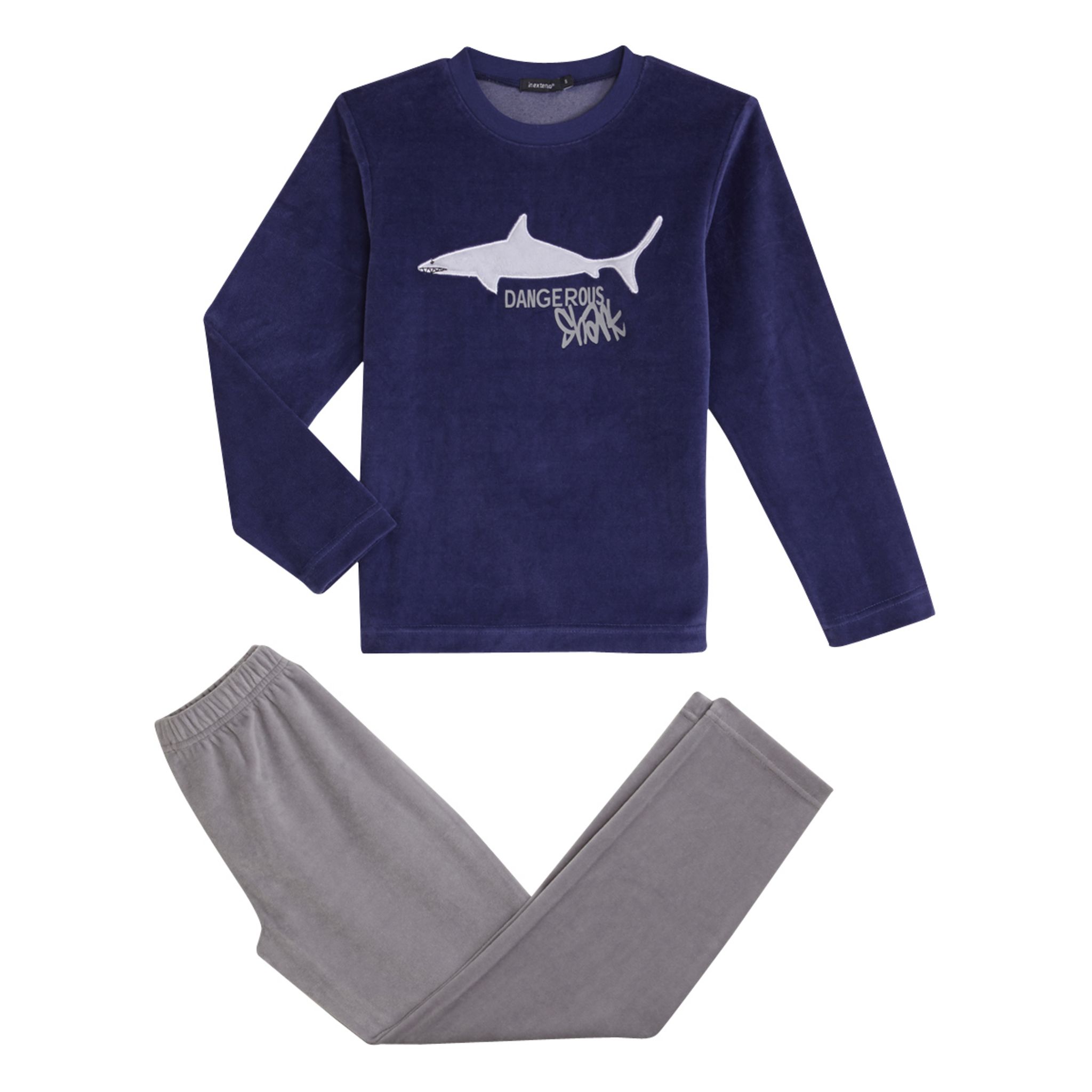 IN EXTENSO Pyjama velours Garçon du 2 au 14 ans pas cher - Auchan.fr