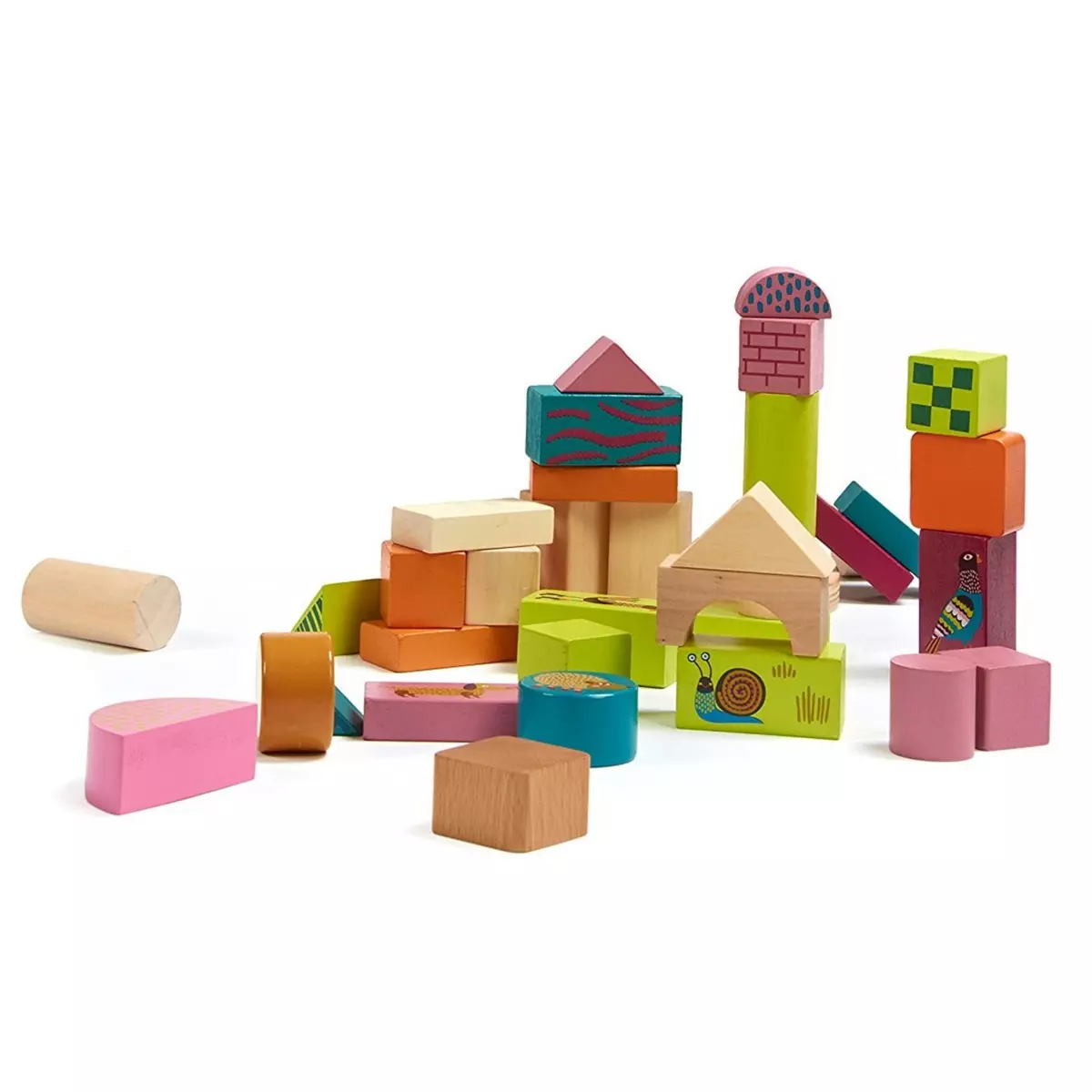 Boîte de 50 Blocs de Construction en bois - Dès 12 mois pas cher ... Boîte de 50 Blocs de Construction en bois - Dès 12 mois pas cher ...