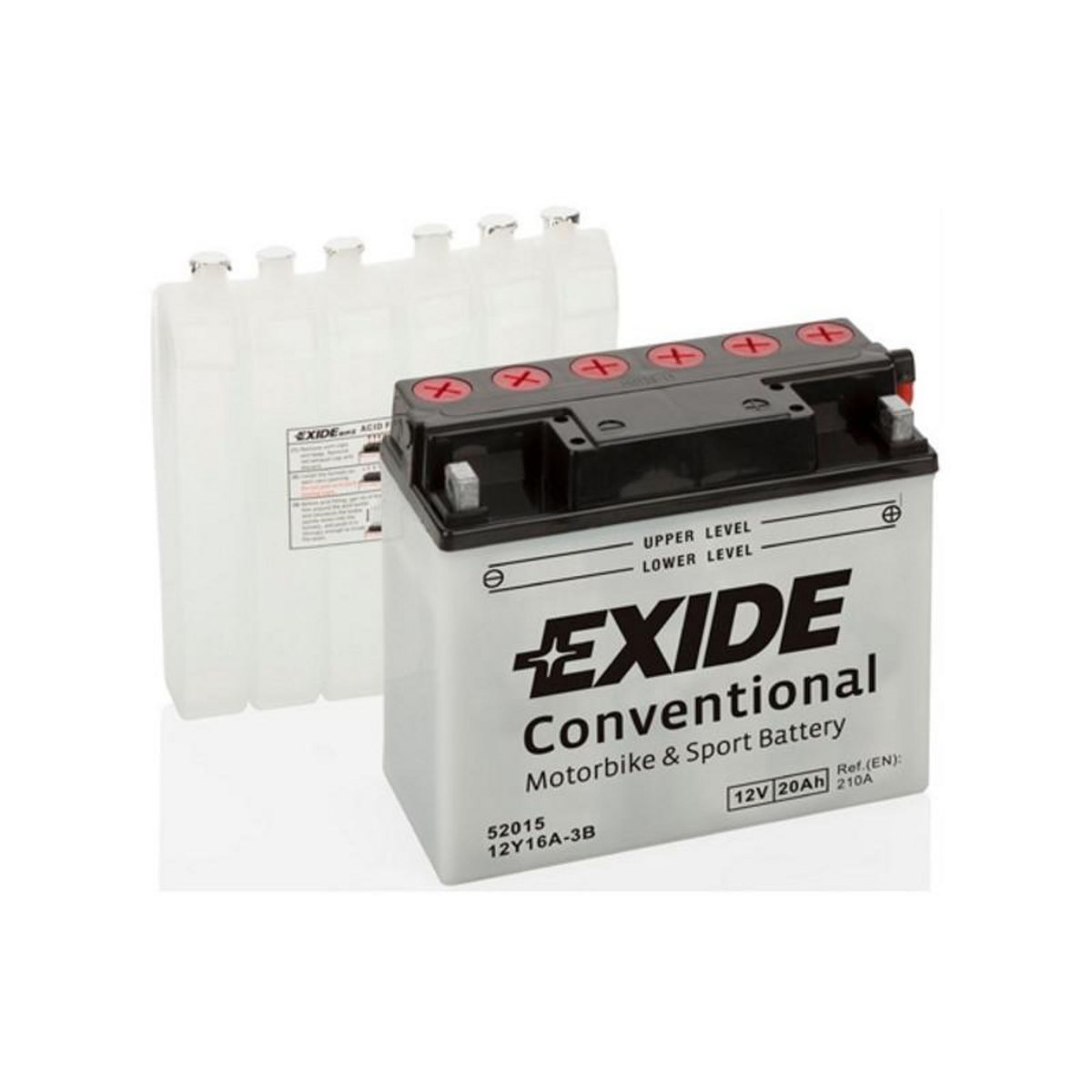EXIDE Batterie moto Exide 12Y16A-3B 12v 20ah 190A pas cher - Auchan.fr