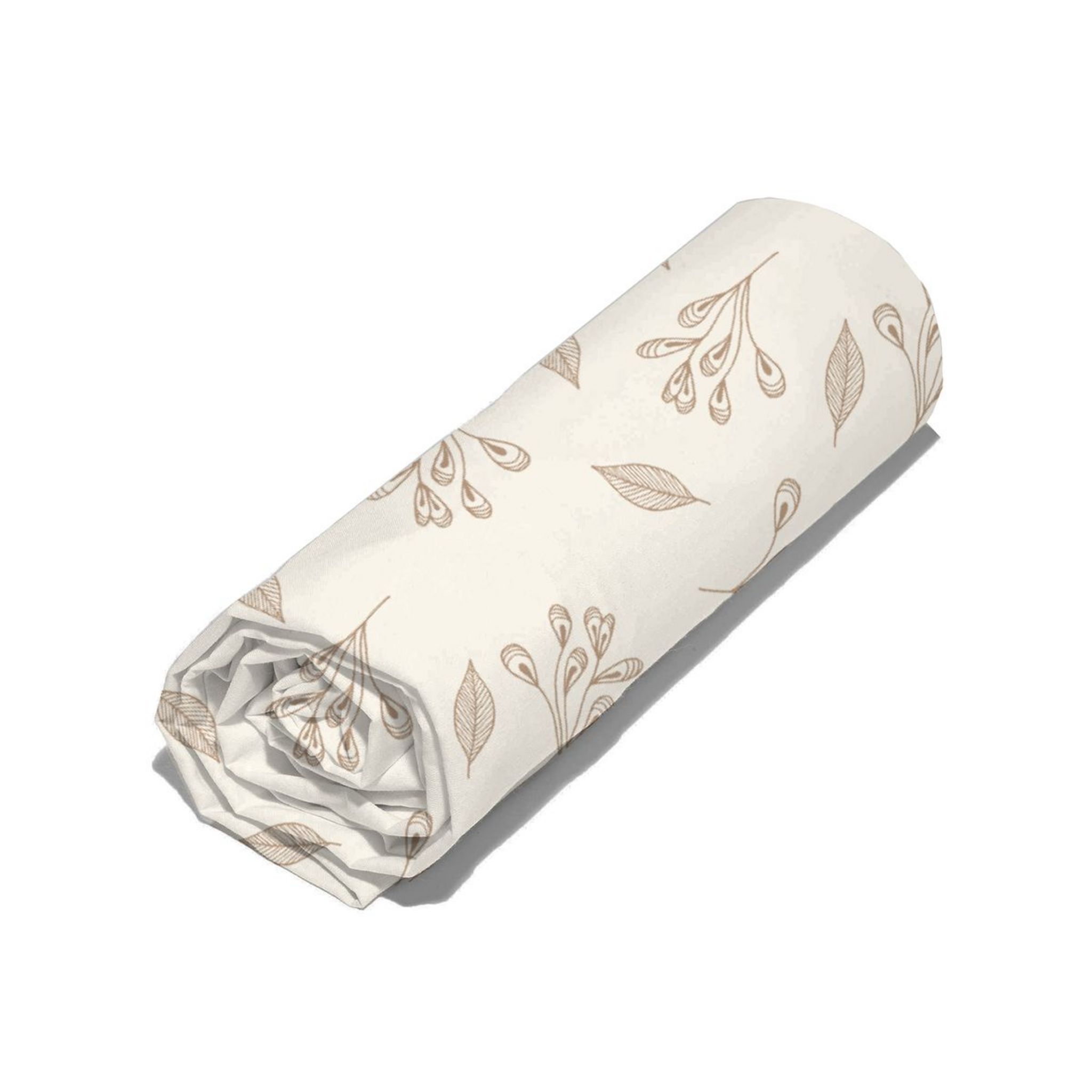 Drap housse en coton 65 fils motif floral MELORE pas cher - Auchan.fr