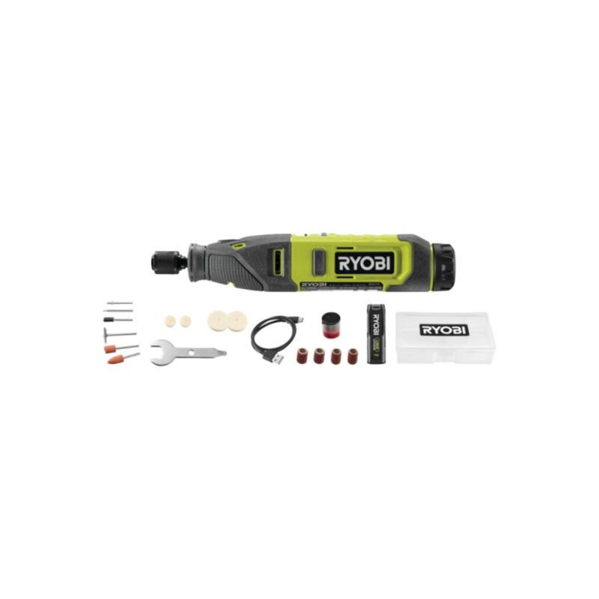 Ryobi Mini-outil multifonction RYOBI RRT4-120GA15 - 4V - 1 Batterie 2 ...