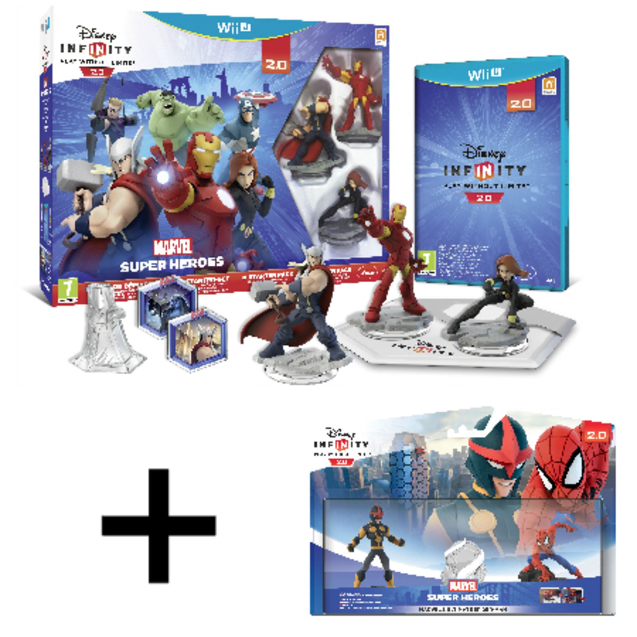Pack de démarrage Disney Infinity 2.0 Marvel Super Heroes + Pack aventure pas cher - Auchan.fr