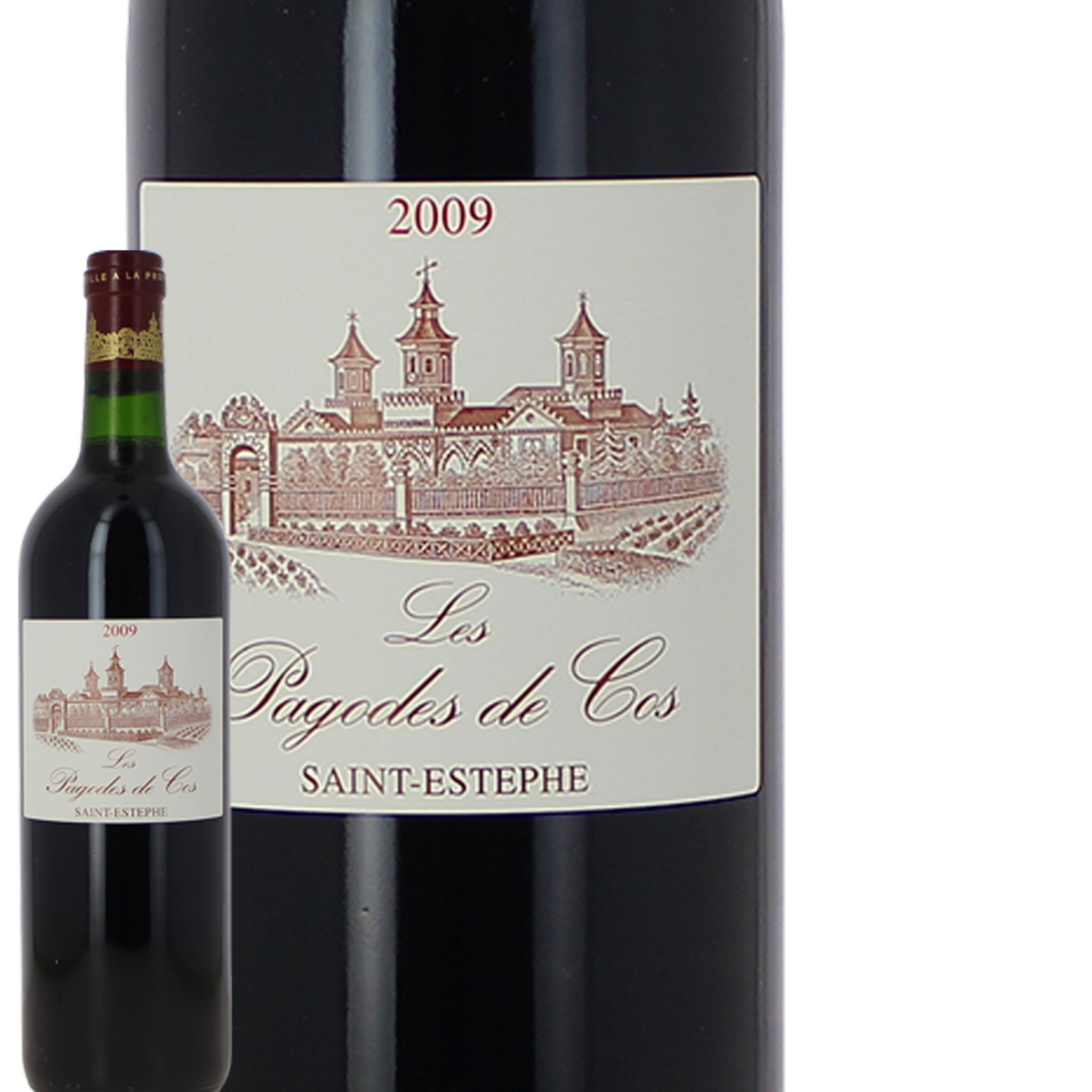 Les Pagodes de Cos Saint-Estèphe Rouge 2009 pas cher - Auchan.fr