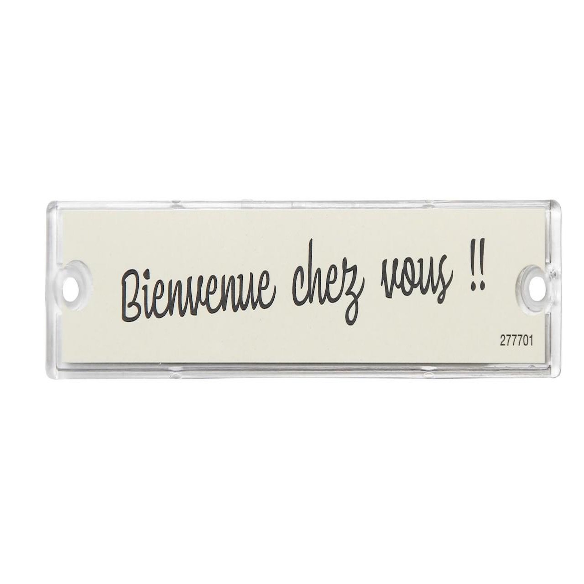 RENZ Porte-nom - H.2.5 x l.10.7 x P.0.5 cm - transparent pas cher ...
