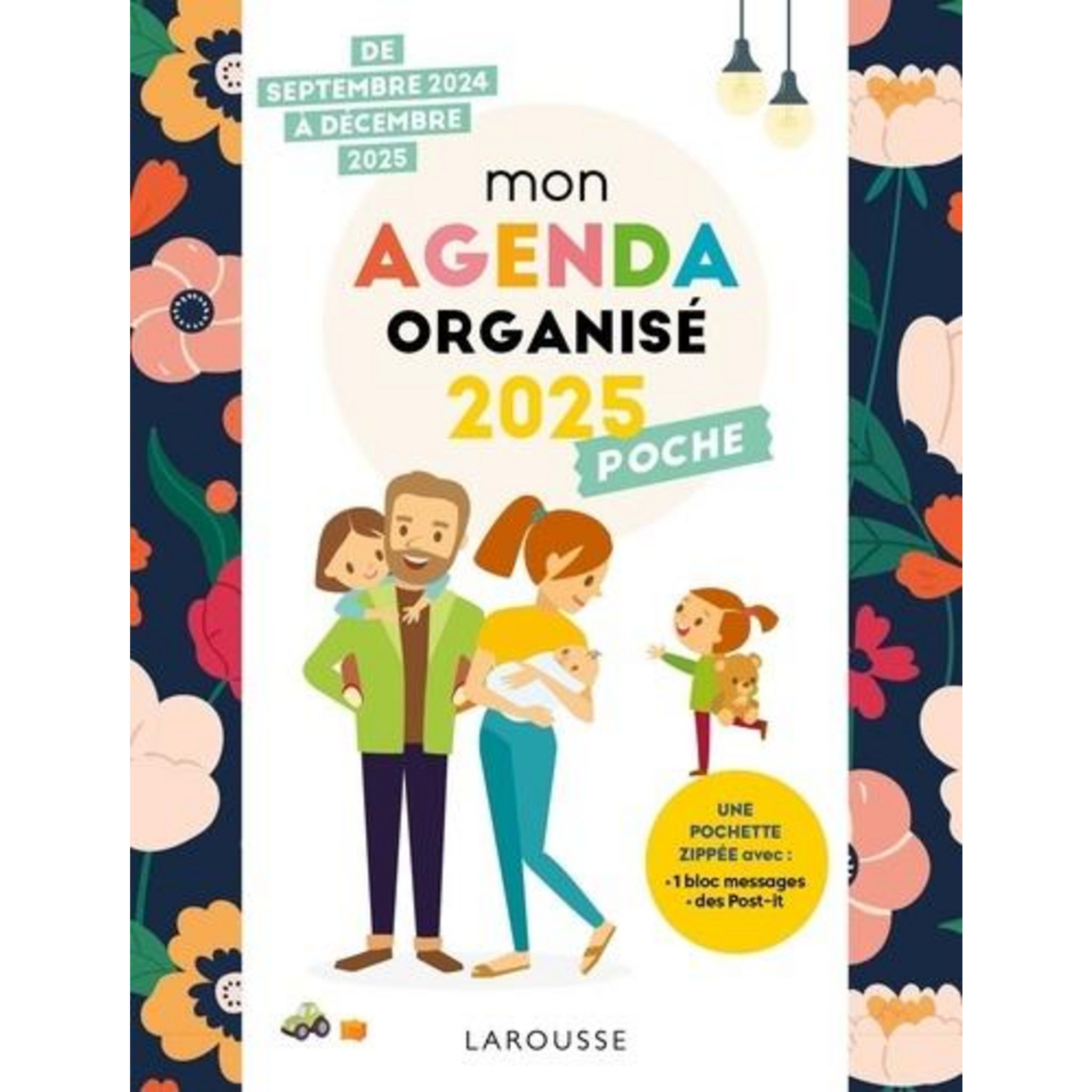 MON AGENDA ORGANISE POCHE. DE SEPTEMBRE 2024 A DECEMBRE 2025, EDITION ...