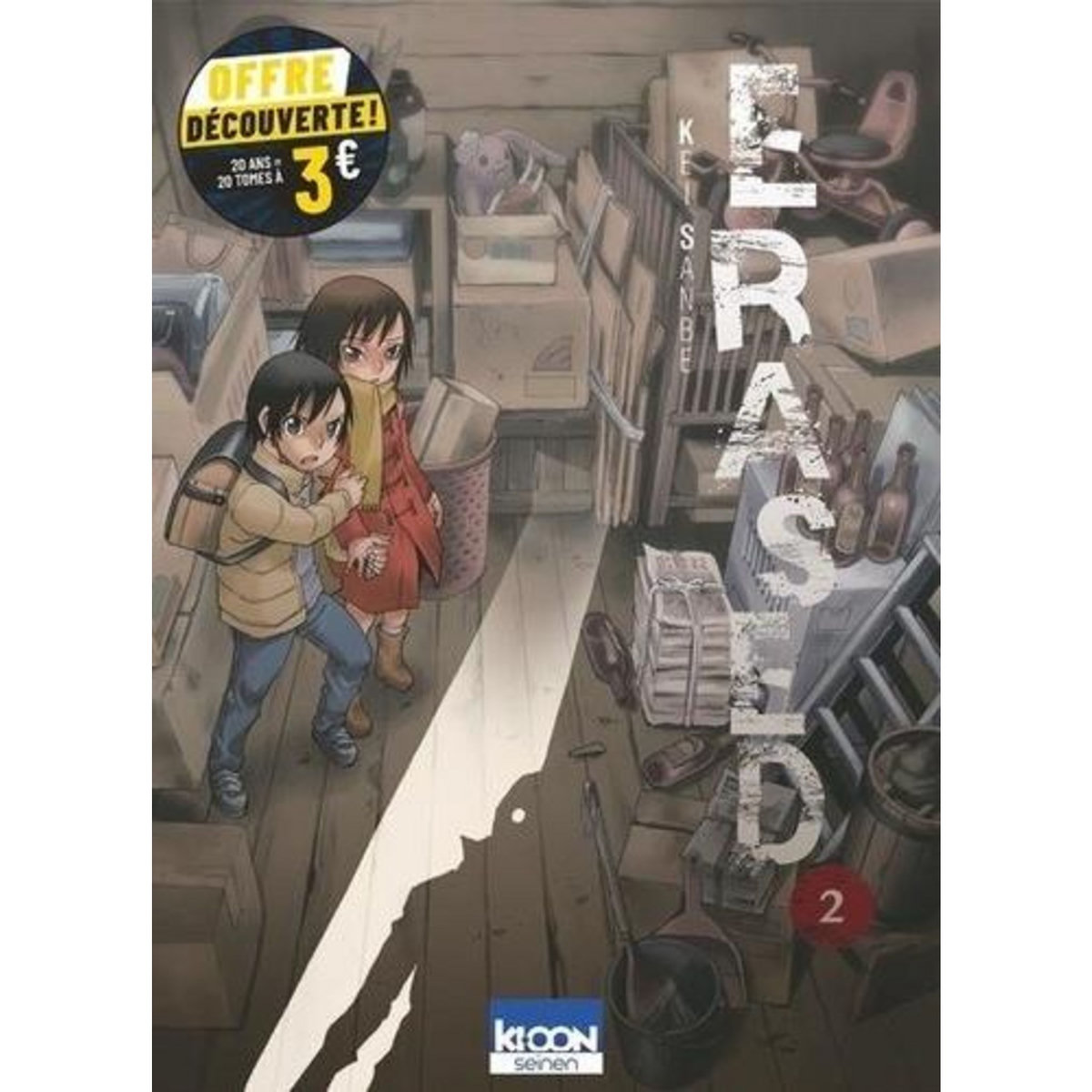 ERASED TOME 2 , Sanbe Kei pas cher - Auchan.fr
