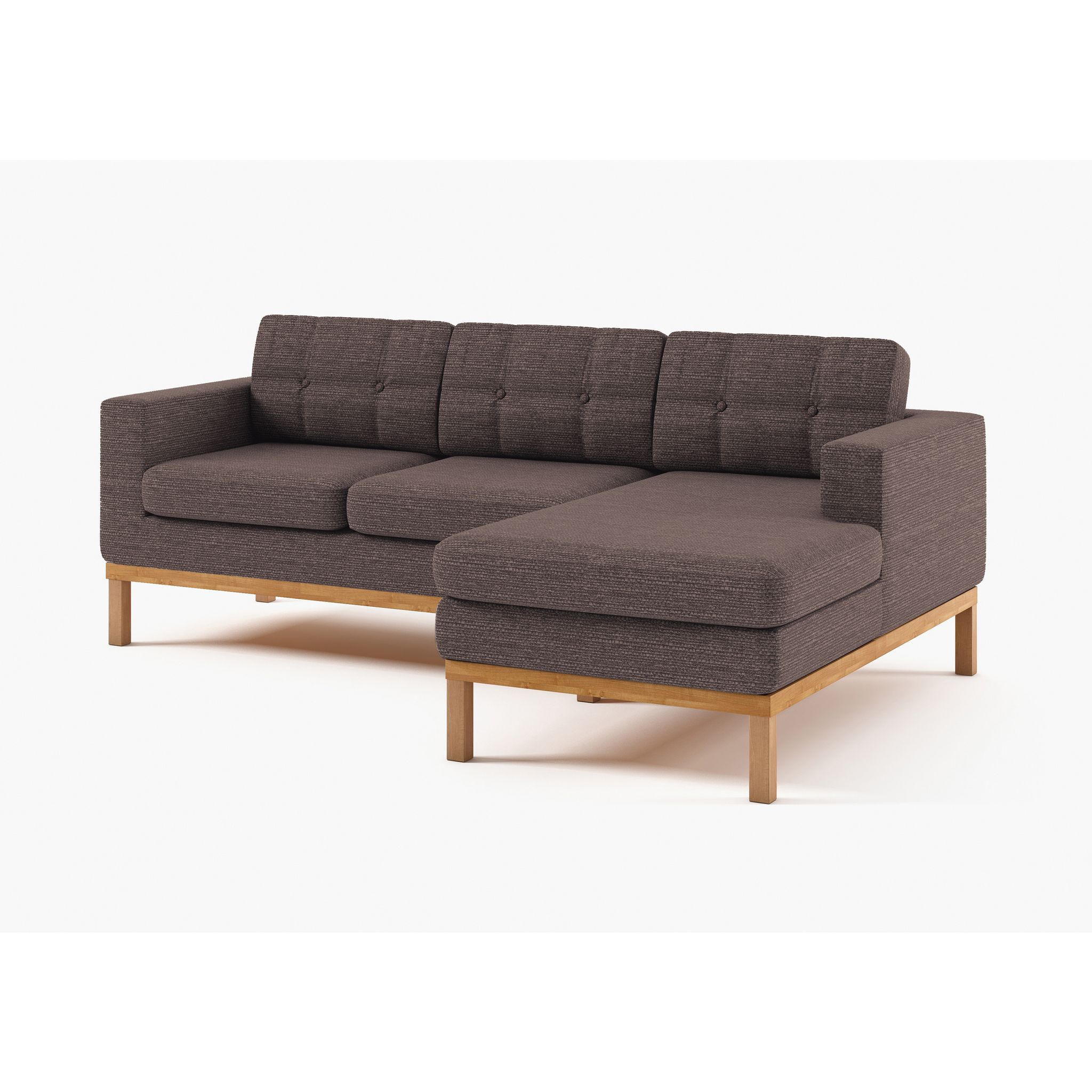 Canapé scandinave d'angle droit tissu SPLIT pas cher - Auchan.fr
