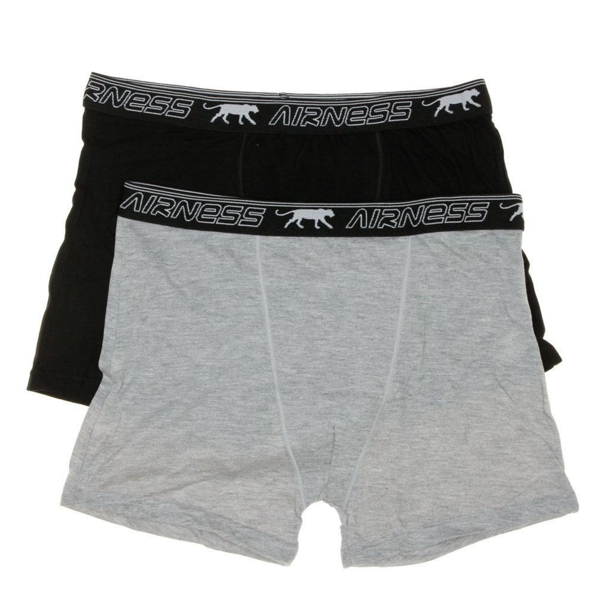 Airness x2 Boxers /Noir Homme Airness 1/57/131 pas cher - Auchan.fr