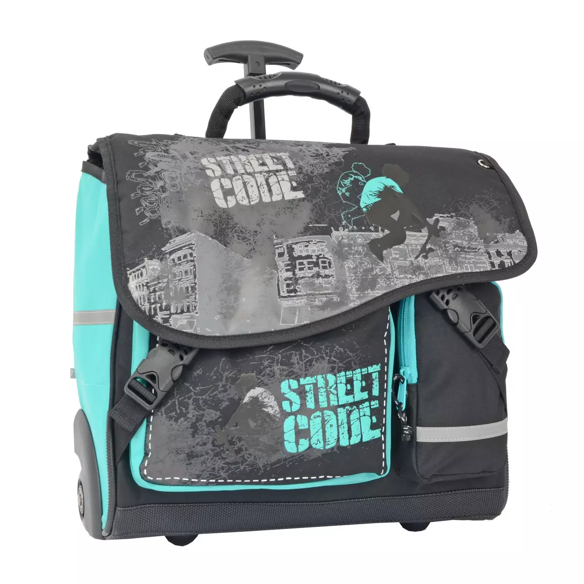 STREET CODE Cartable à roulettes Skate Bleu pas cher - Auchan.fr STREET CODE Cartable à roulettes Skate Bleu pas cher - Auchan.fr