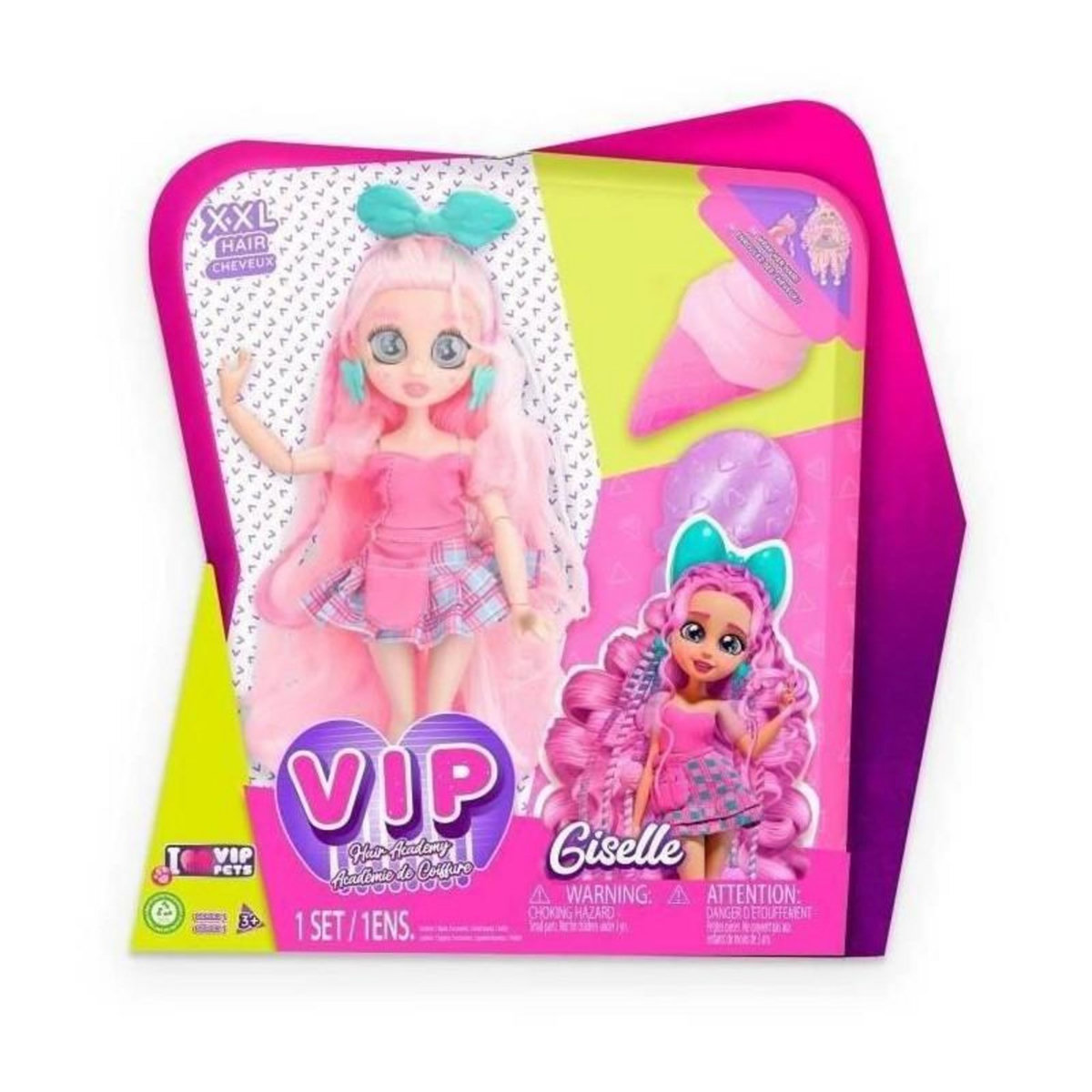 IMC Toys Poupée VIP Pets Hair Academy - Giselle pas cher - Auchan.fr