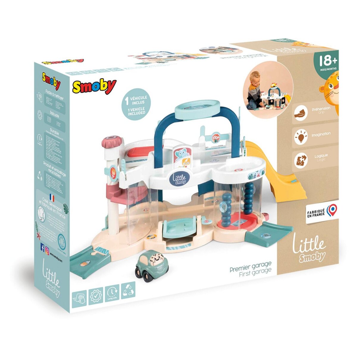 SMOBY Premier garage Little Smoby pas cher - Auchan.fr