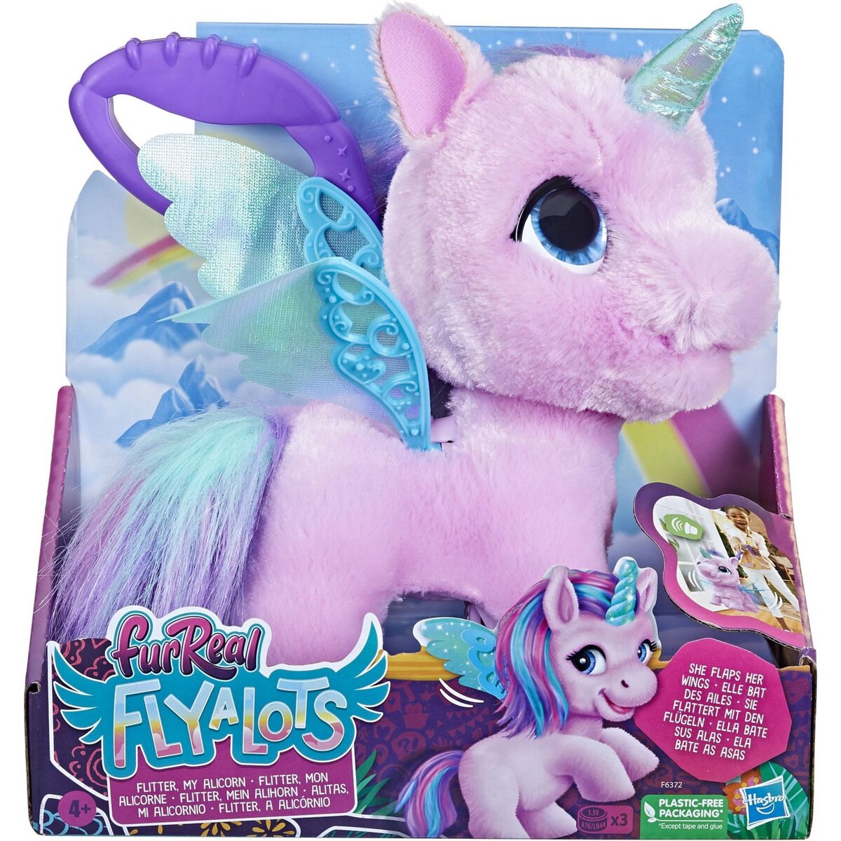 HASBRO Peluche interactive ma Licorne Flitter Fur Real pas cher - Auchan.fr