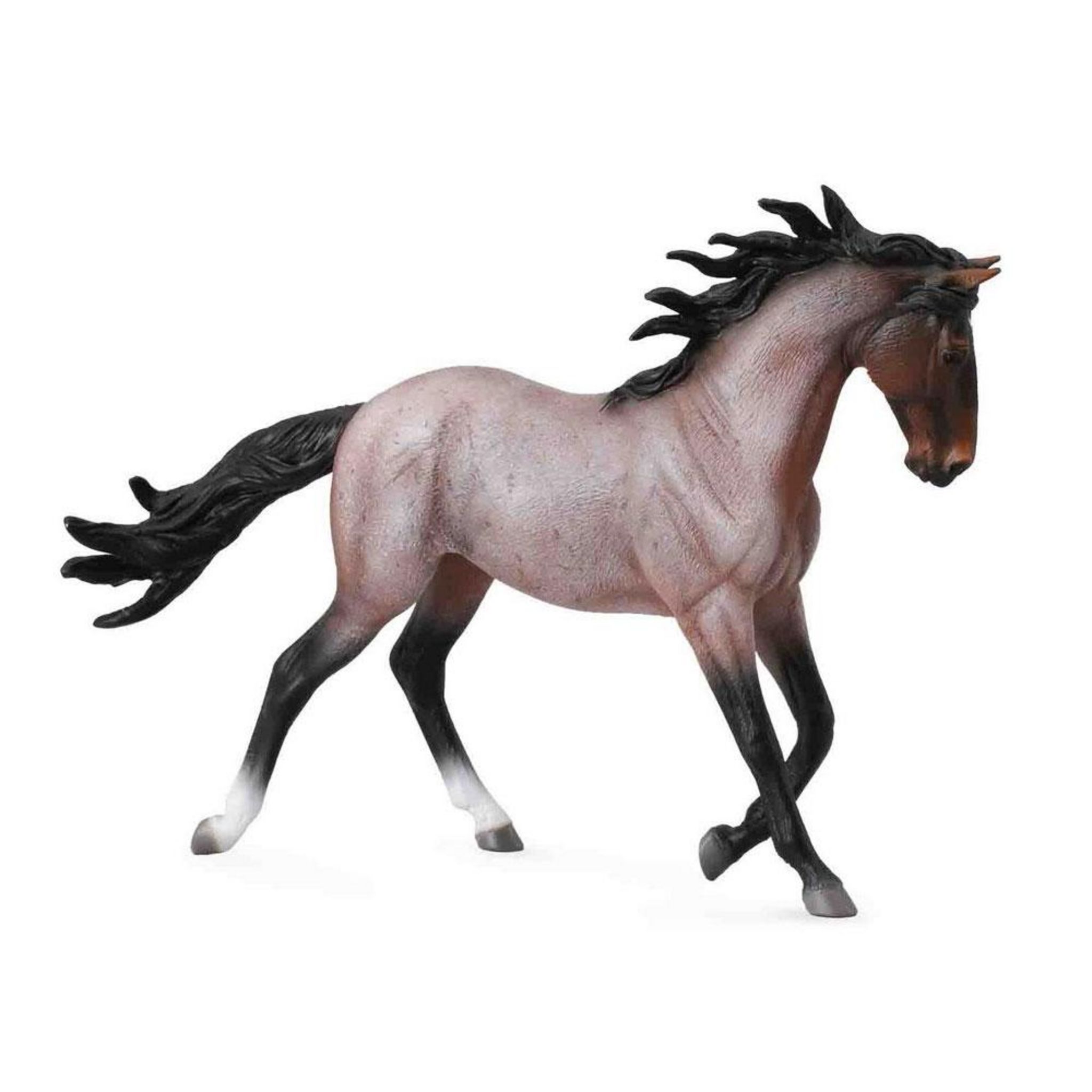 Figurines Collecta Figurine Cheval : Jument Mustang baie rouan pas cher ...
