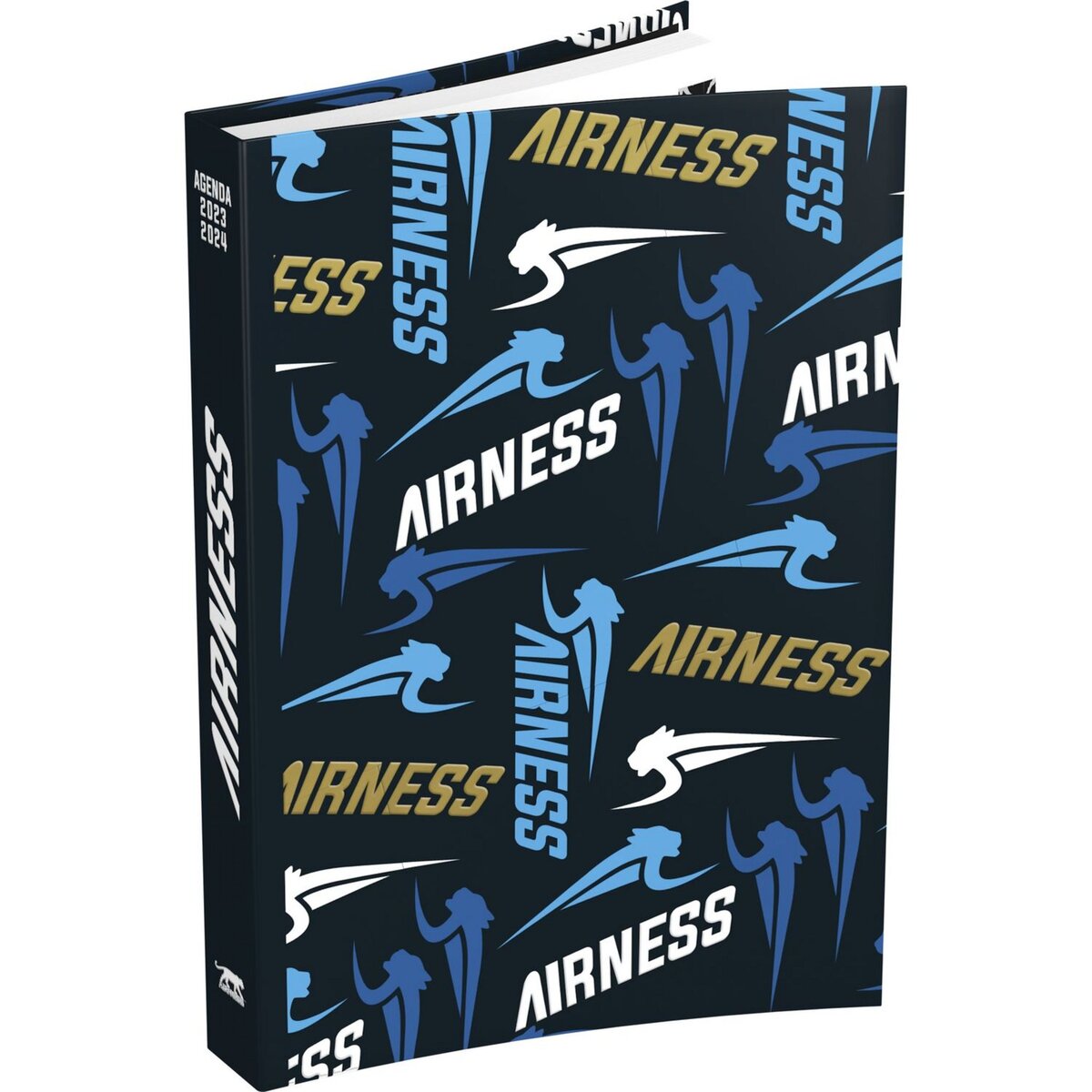 AIRNESS Agenda scolaire journalier souple grand format 15x21 cm bleu ...