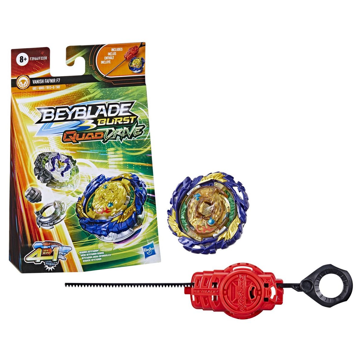 HASBRO Toupie Beyblade Burst 4 en 1 Quaddrive Vanish Fafnir F7 pas cher ...