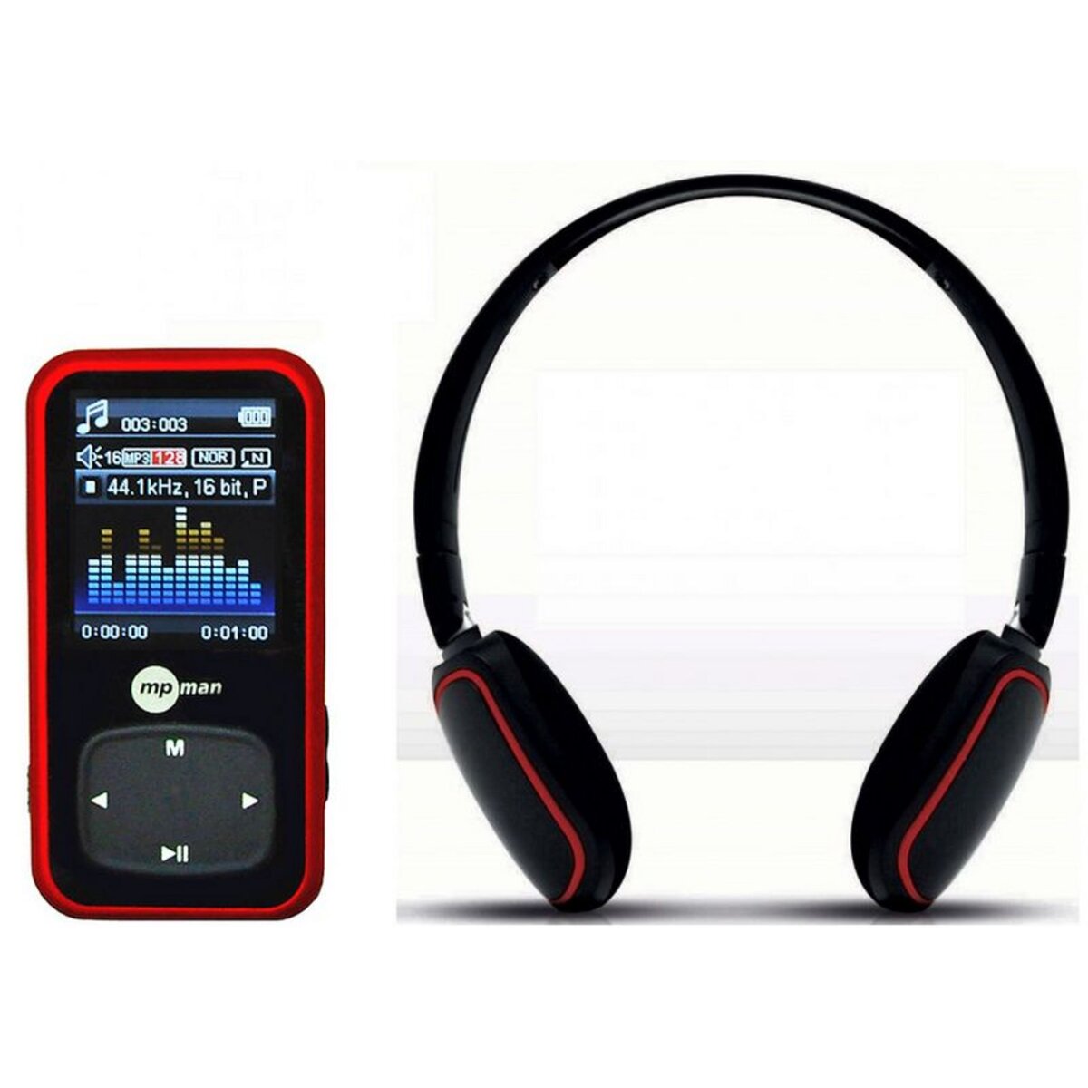 MPMAN Baladeur MP 125 PAK Rouge pas cher - Auchan.fr