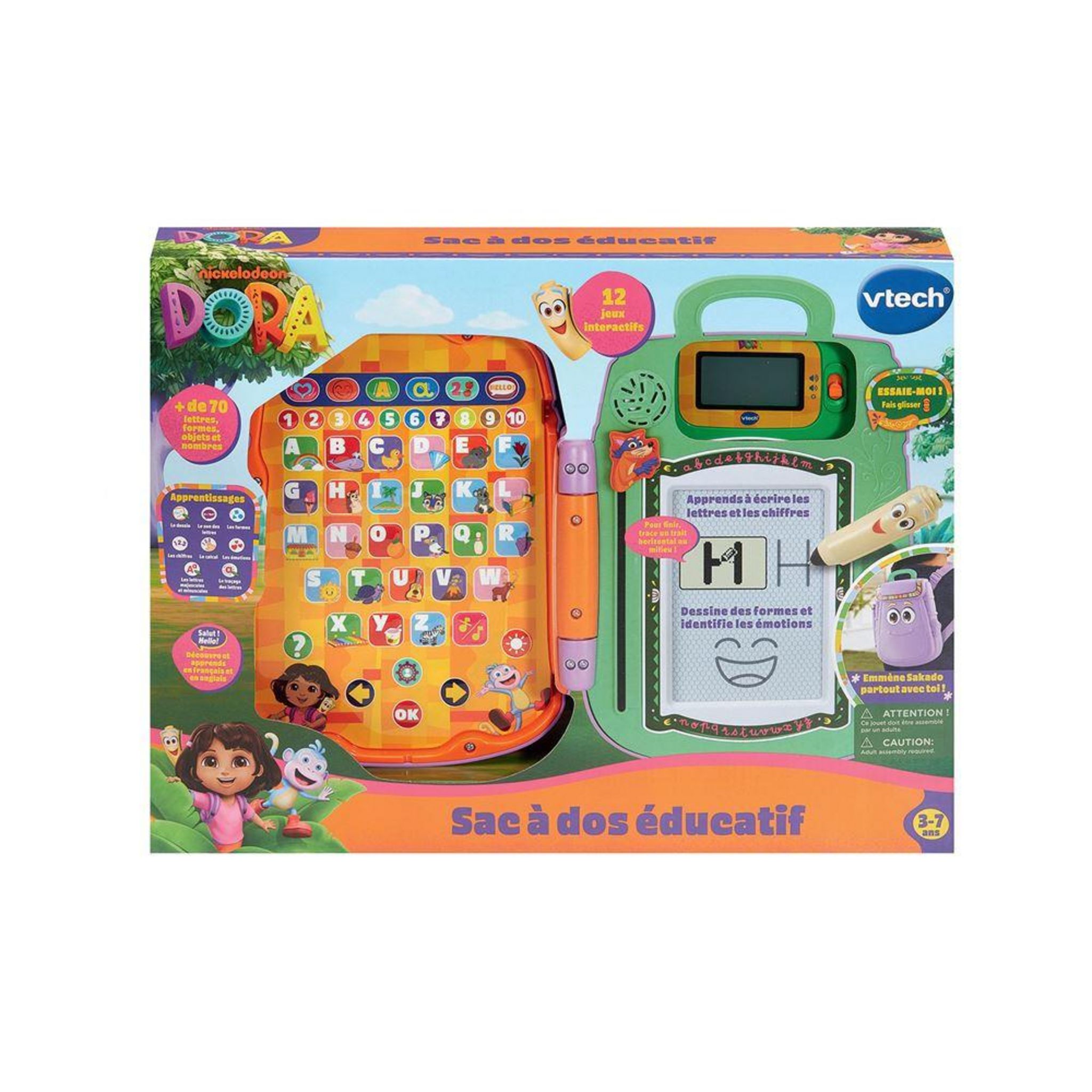 VTECH Jeu éducatif Vtech Dora Sac à dos éducatif pas cher - Auchan.fr
