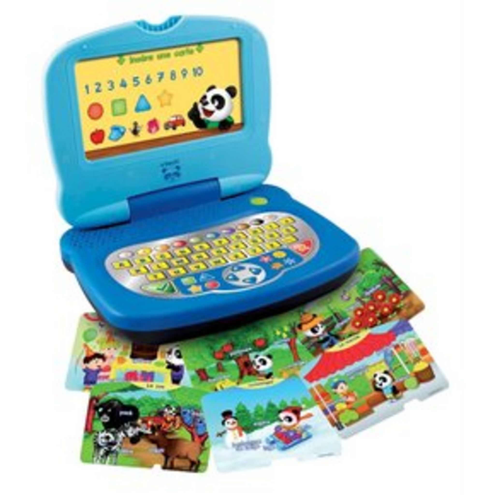 VTECH Ordi P'tit Genius Panda bleu pas cher - Auchan.fr