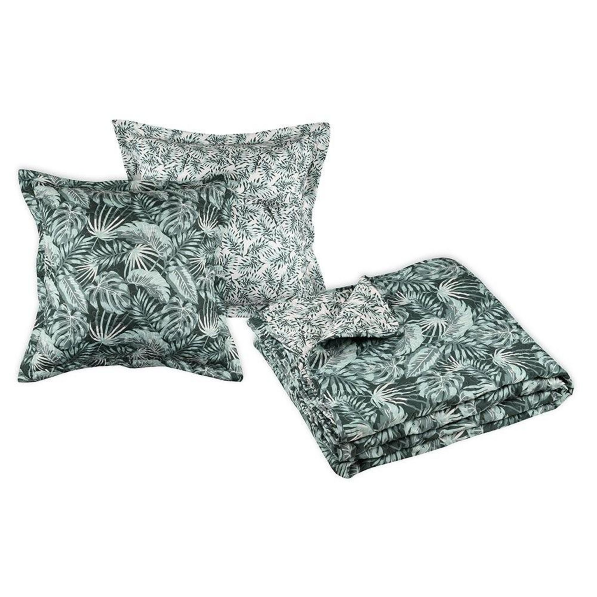 Lovely Casa Boutis 240x220 avec 2 taies et sac Vibes vert pas cher - Auchan.fr