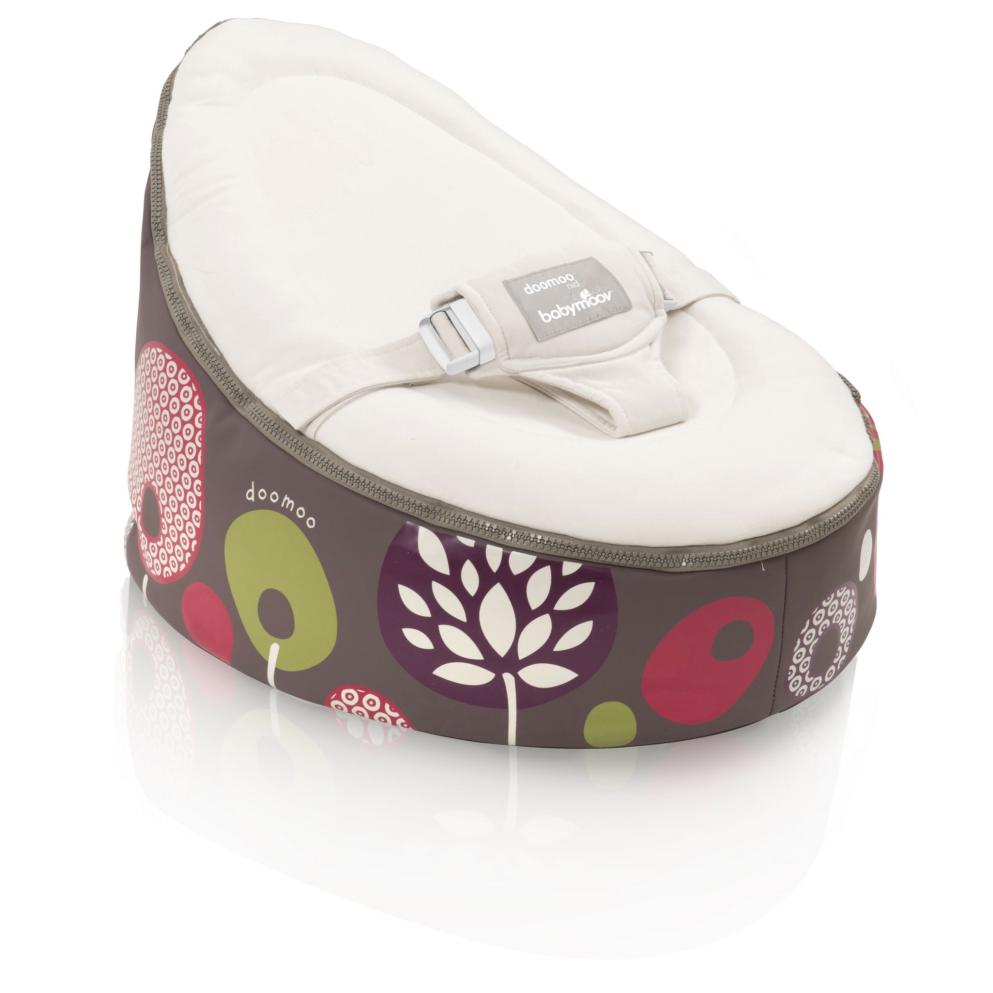 BABYMOOV Transat bébé Doomoo nid - flower prune pas cher - Auchan.fr