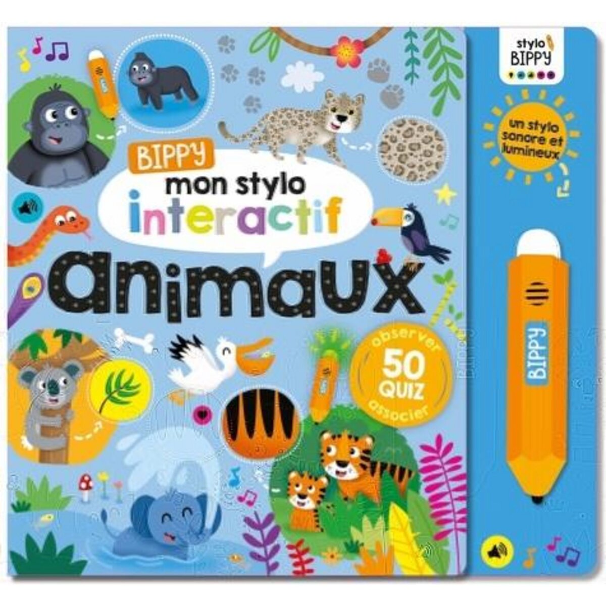 ANIMAUX. BIPPY MON STYLO INTERACTIF, 1, 2, 3 soleil ! pas cher - Auchan.fr