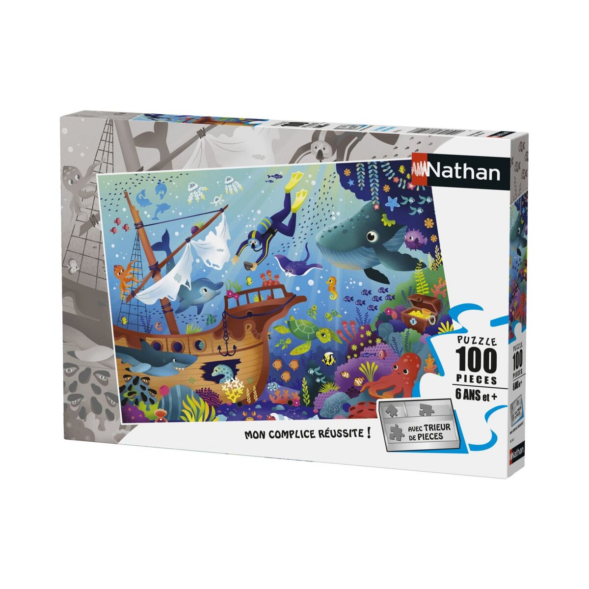RAVENSBURGER Puzzles 100 pièces Nathan Collection pas cher - Auchan.fr