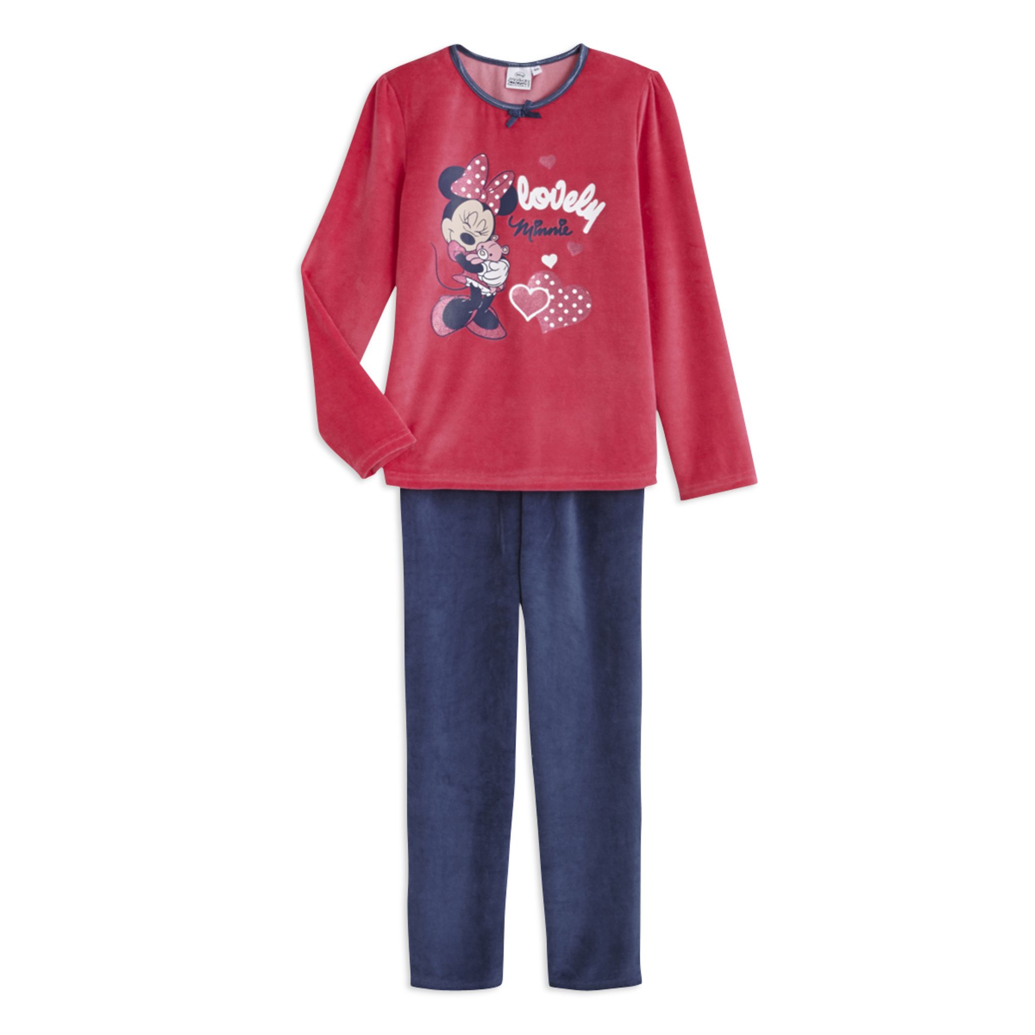MINNIE Pyjama velours Minnie - Disney du 2 au 8 ans pas cher - Auchan.fr