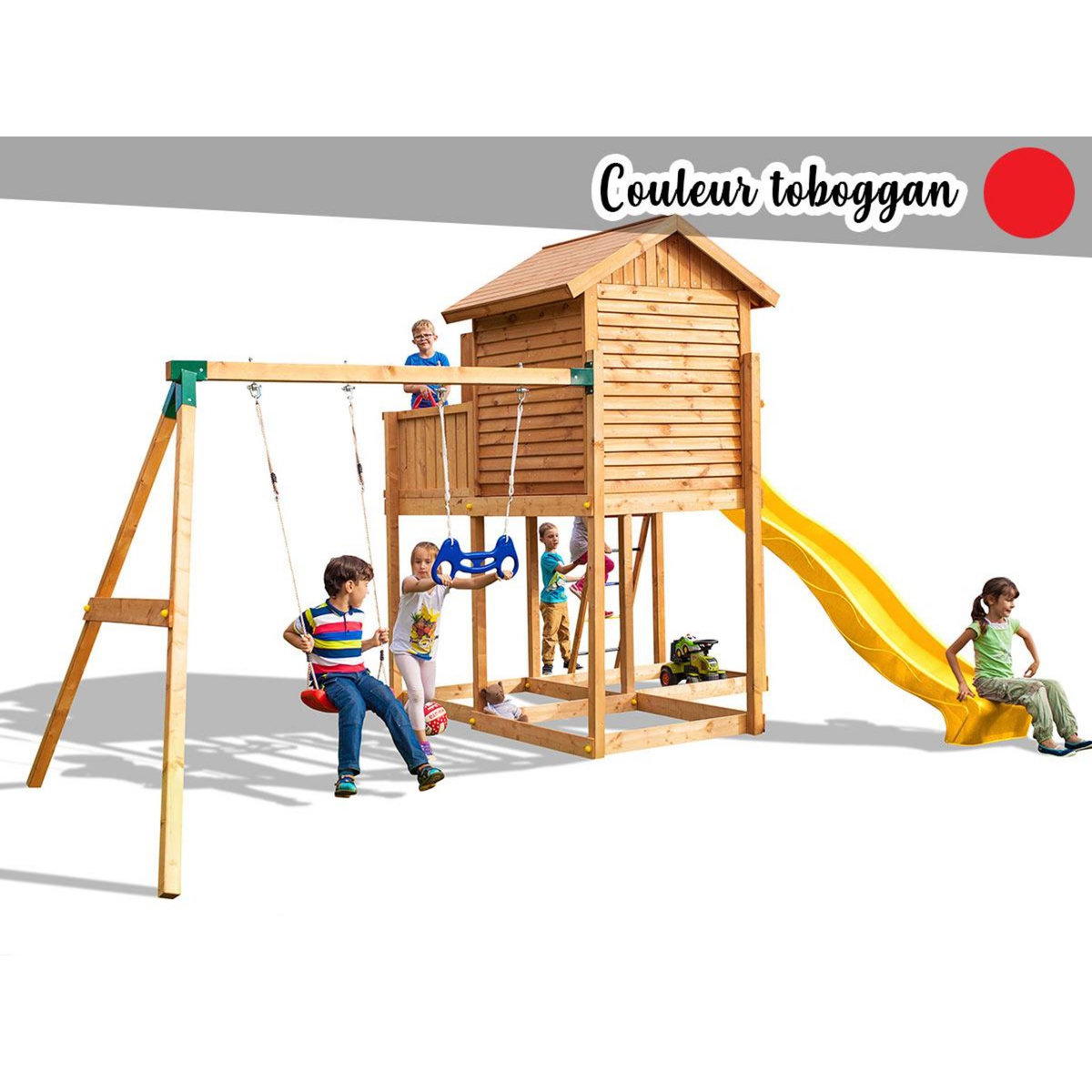 Fungoo Aire de jeux Move My Side - Toboggan rouge - Fungoo pas cher ...