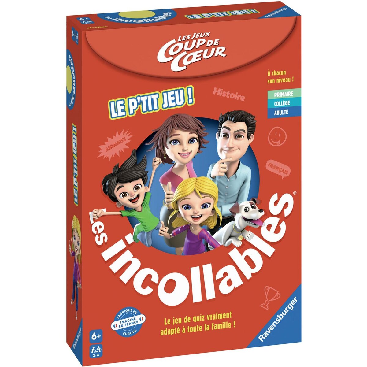 RAVENSBURGER Jeu Les incollables Coup de coeur pas cher - Auchan.fr