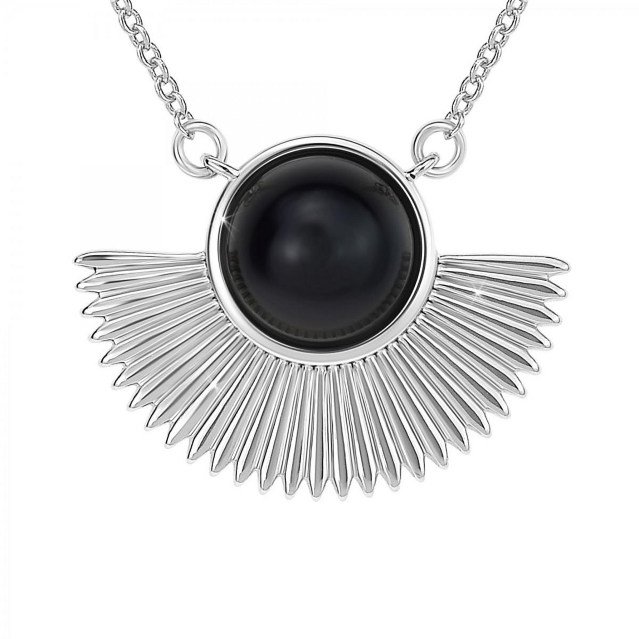 SC CRYSTAL Collier par SC Crystal orné d'obsidienne pas cher - Auchan.fr