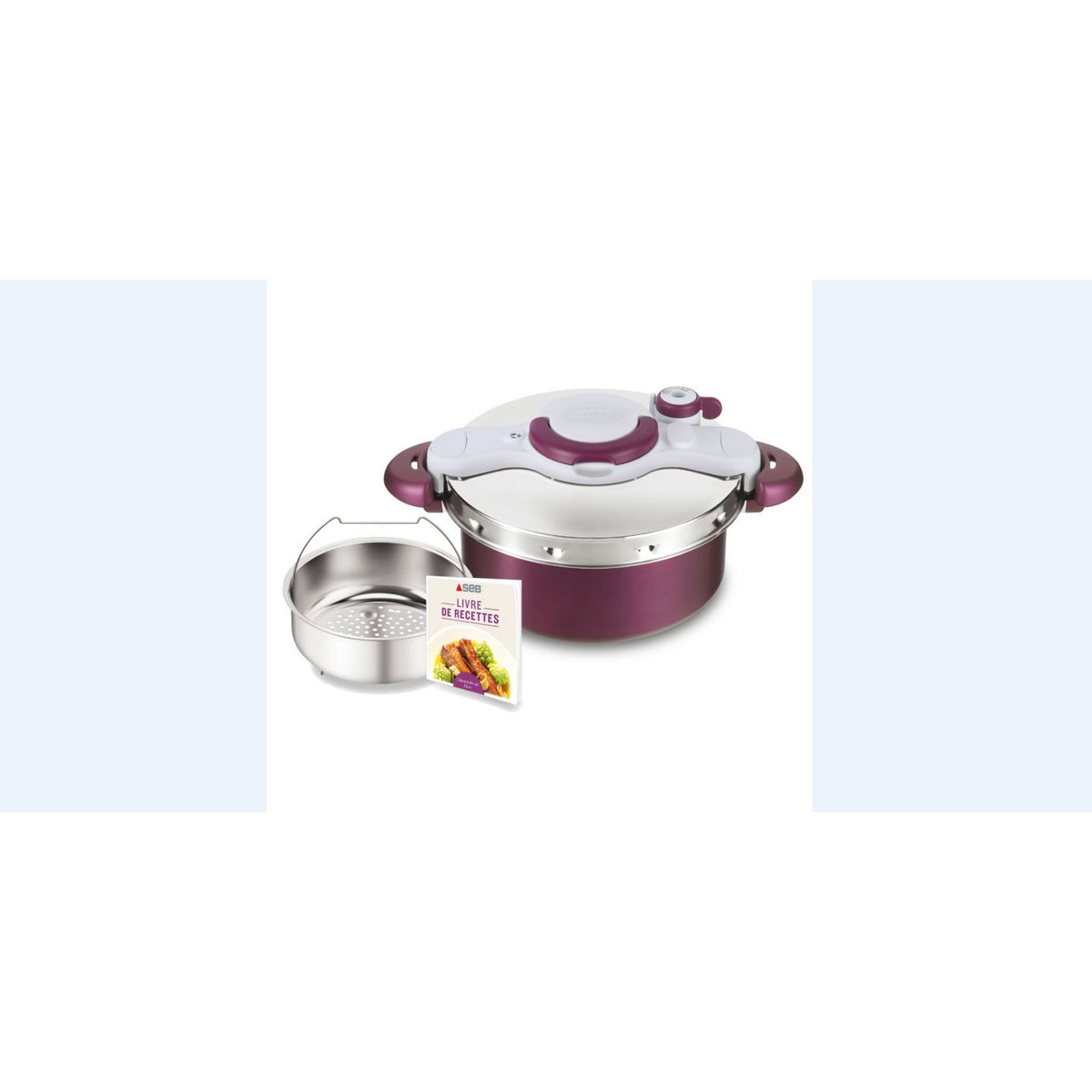 SEB Cocotte-minute Faitout CLIPSO MINUT DUO 2 en 1 - 5L pas cher ...