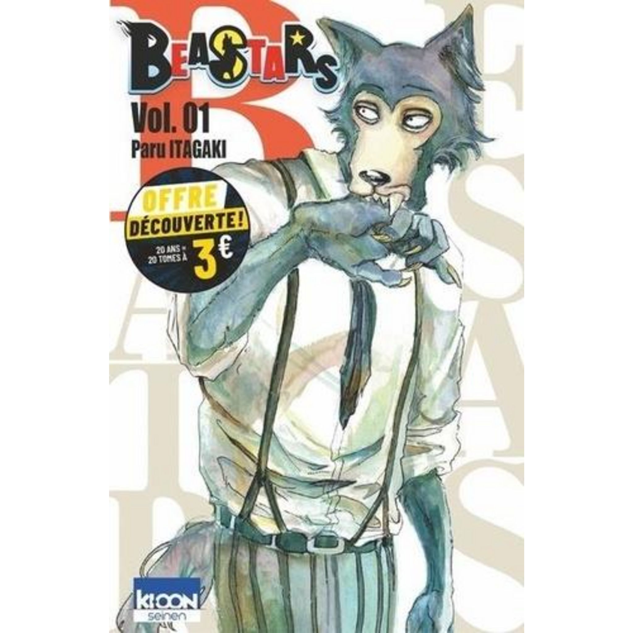 BEASTARS TOME 1 , Itagaki Paru pas cher - Auchan.fr