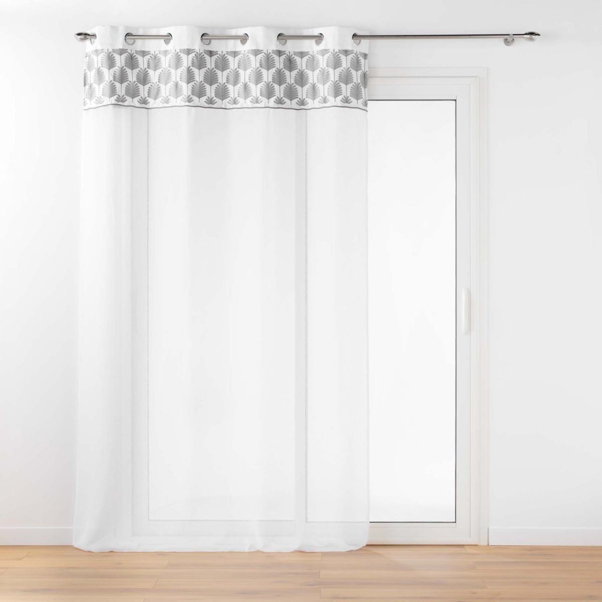 Douceur d'Intérieur Rideau Voilage à Œillets Kasita 140x240cm Blanc pas ...