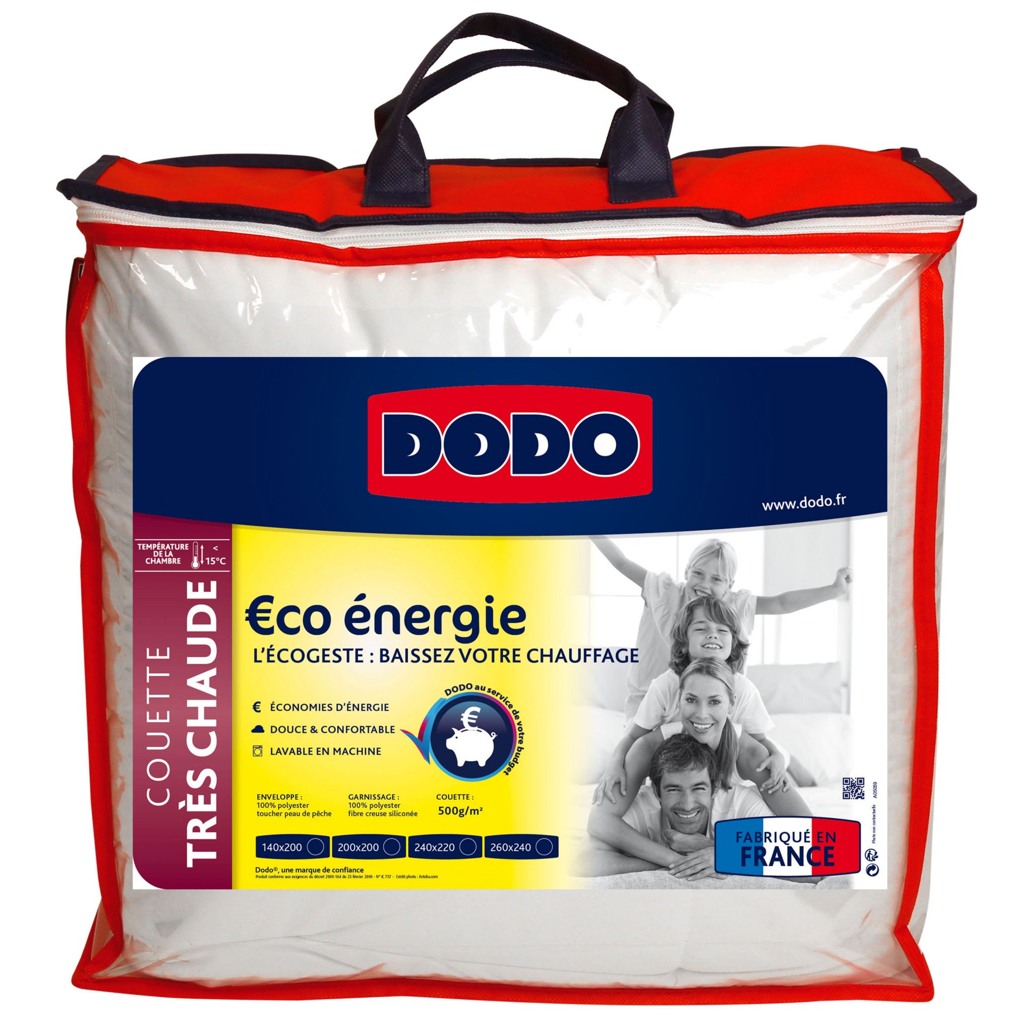DODO Couette très chaude en microfibre DODO Eco Énergie pas cher - Auchan.fr