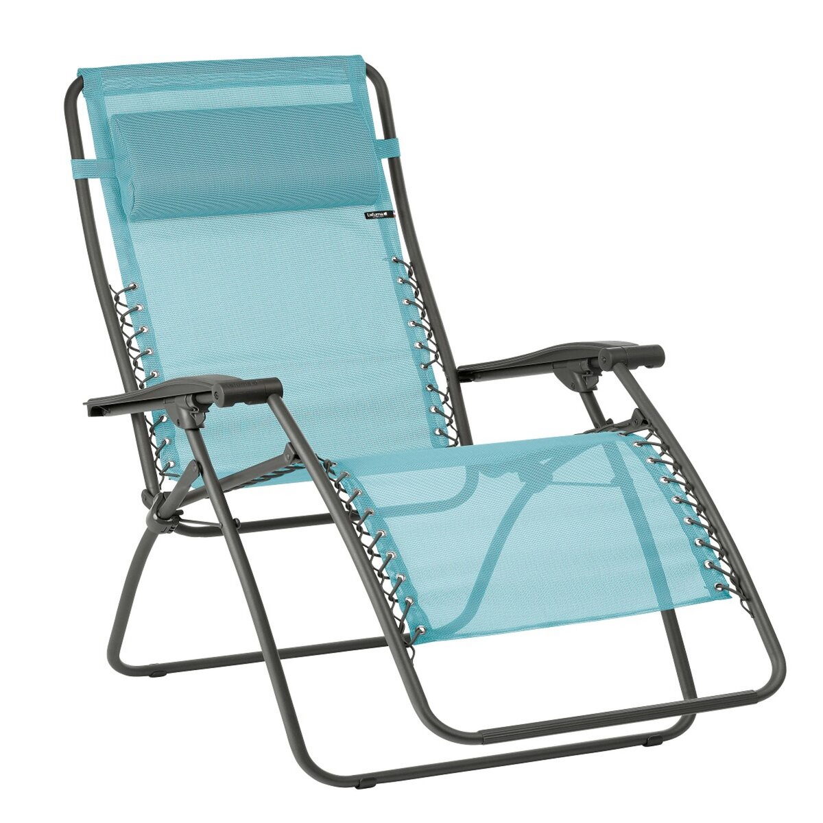 LAFUMA Fauteuil relax pliant batyline bleu clair RSXA pas cher - Auchan.fr