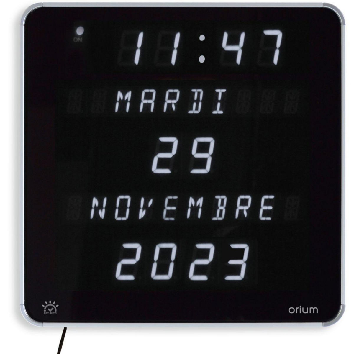 Orium Horloge Ephéméris LED Blanc DST pas cher - Auchan.fr