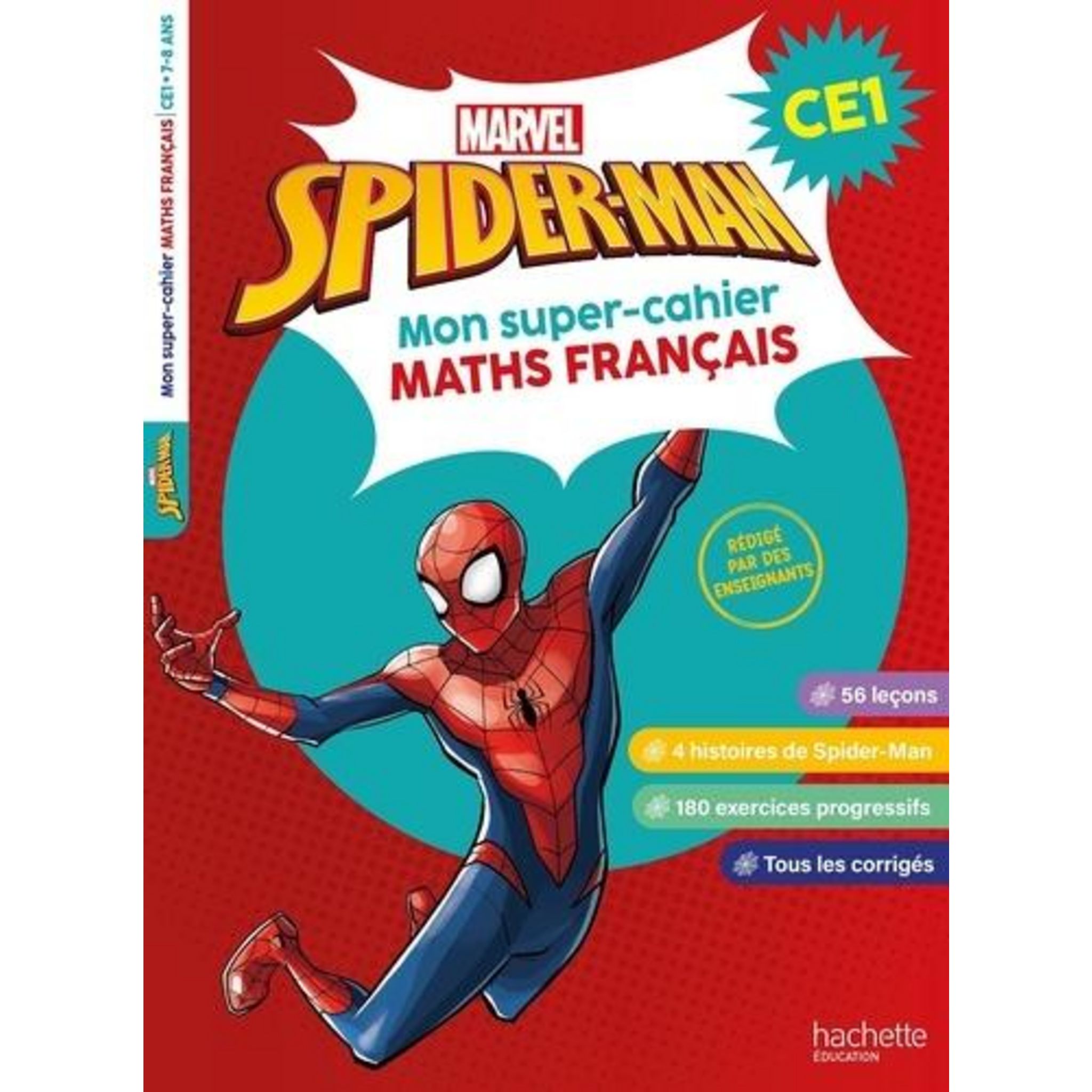 MON SUPER-CAHIER MATHS FRANCAIS MARVEL SPIDER-MAN CE1, Amcar Léopaul ...