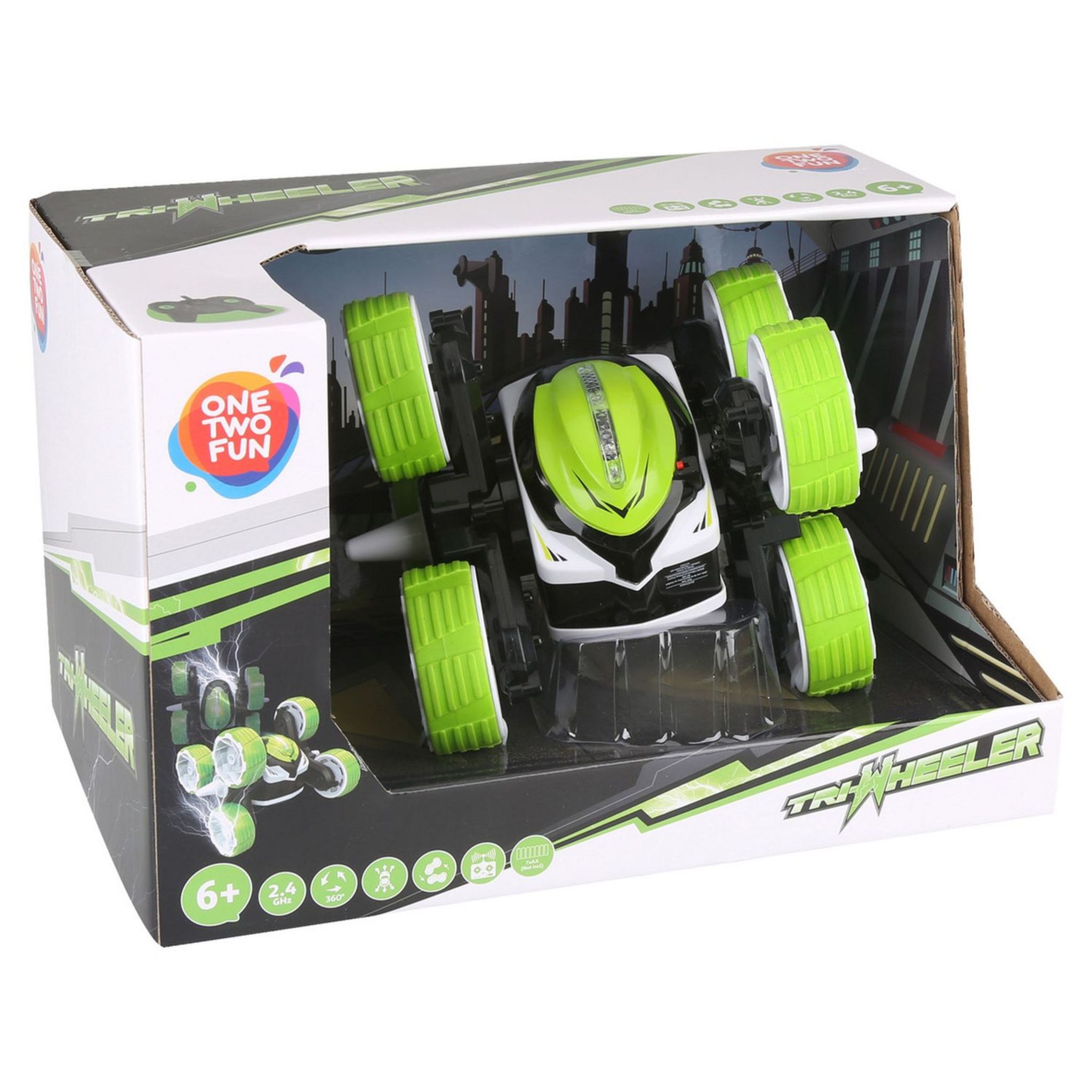 One Two Fun Voiture radiocommandée Stunt - Tri-Wheeler pas cher - Auchan.fr