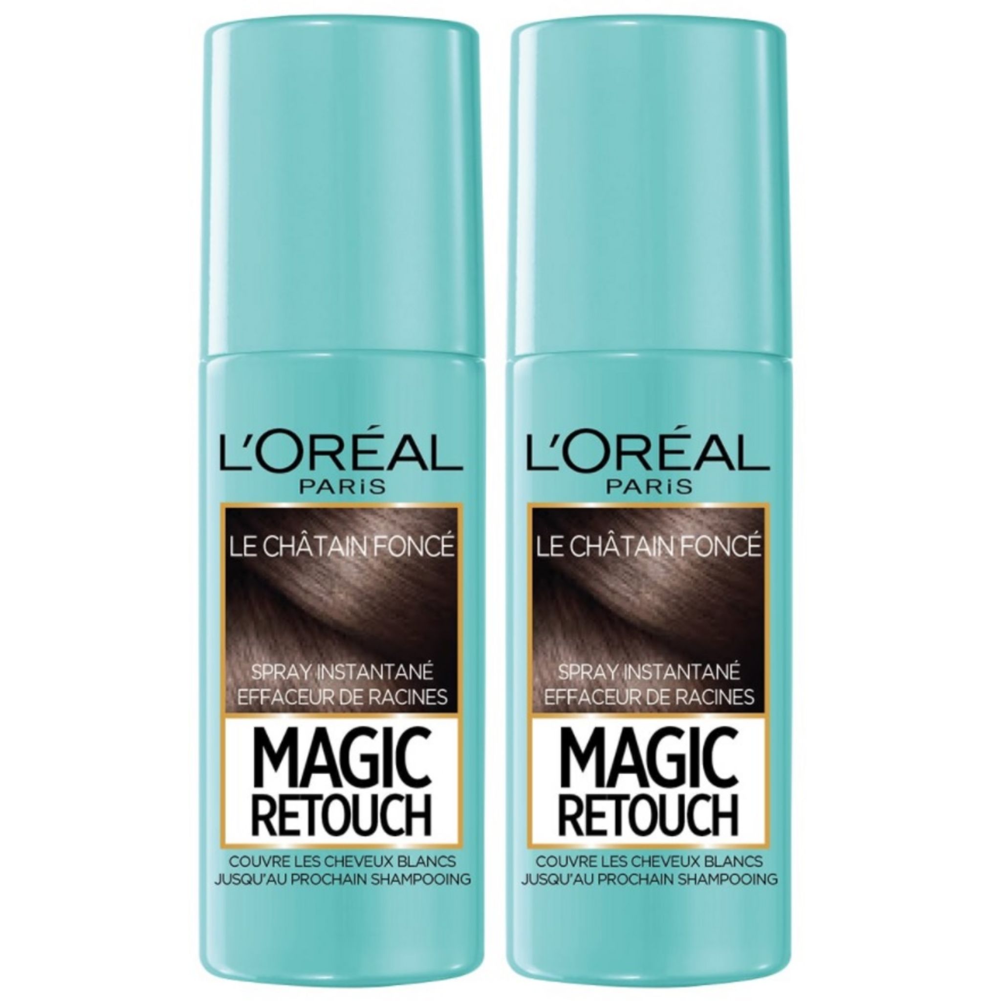 L OR AL Lot De 2 MAGIC RETOUCH Spray Racine 75 Ml Ch tain Fonc Pas