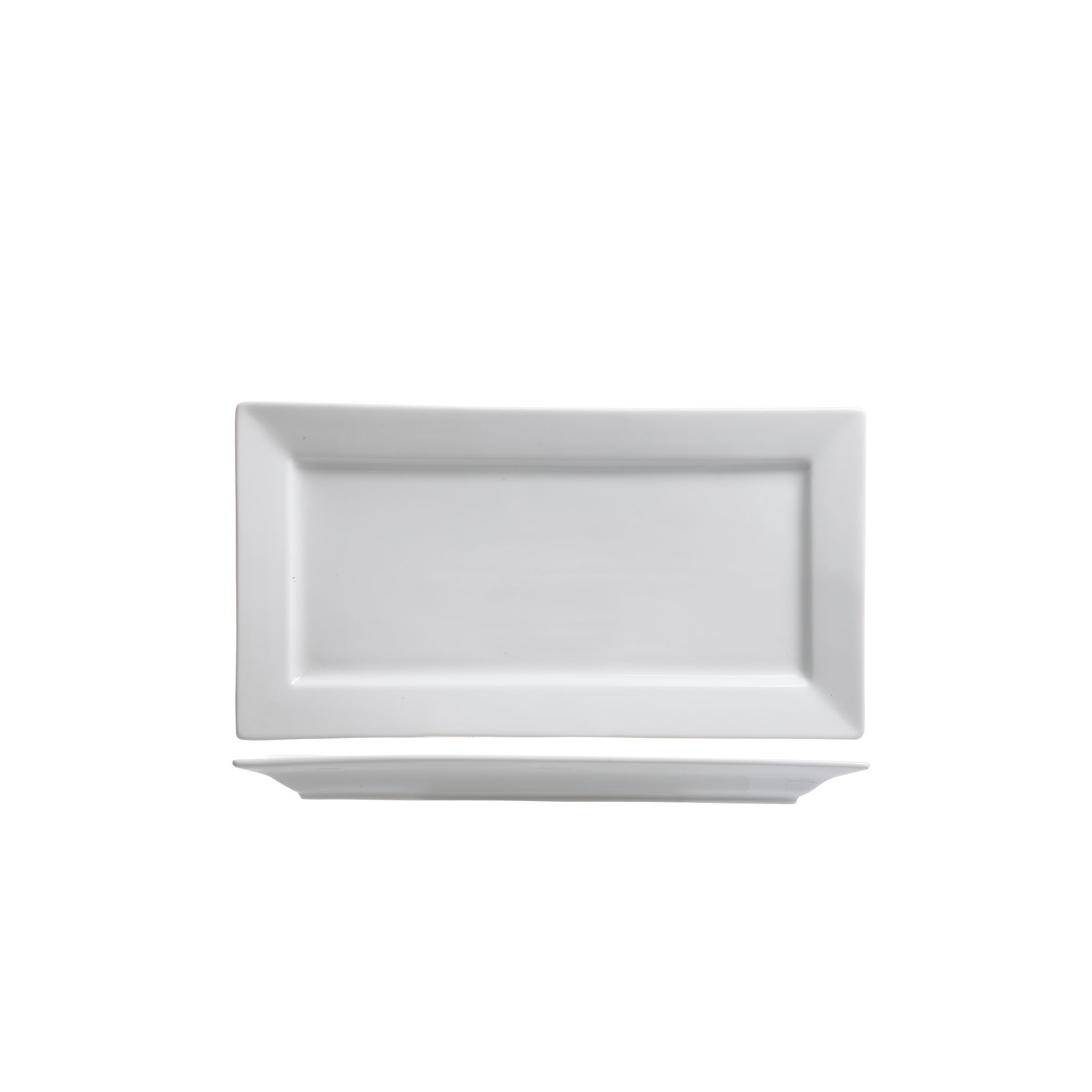 Cosy&Trendy Lot de 6 assiettes rectangulaire en porcelaine 24 x 12 cm ...