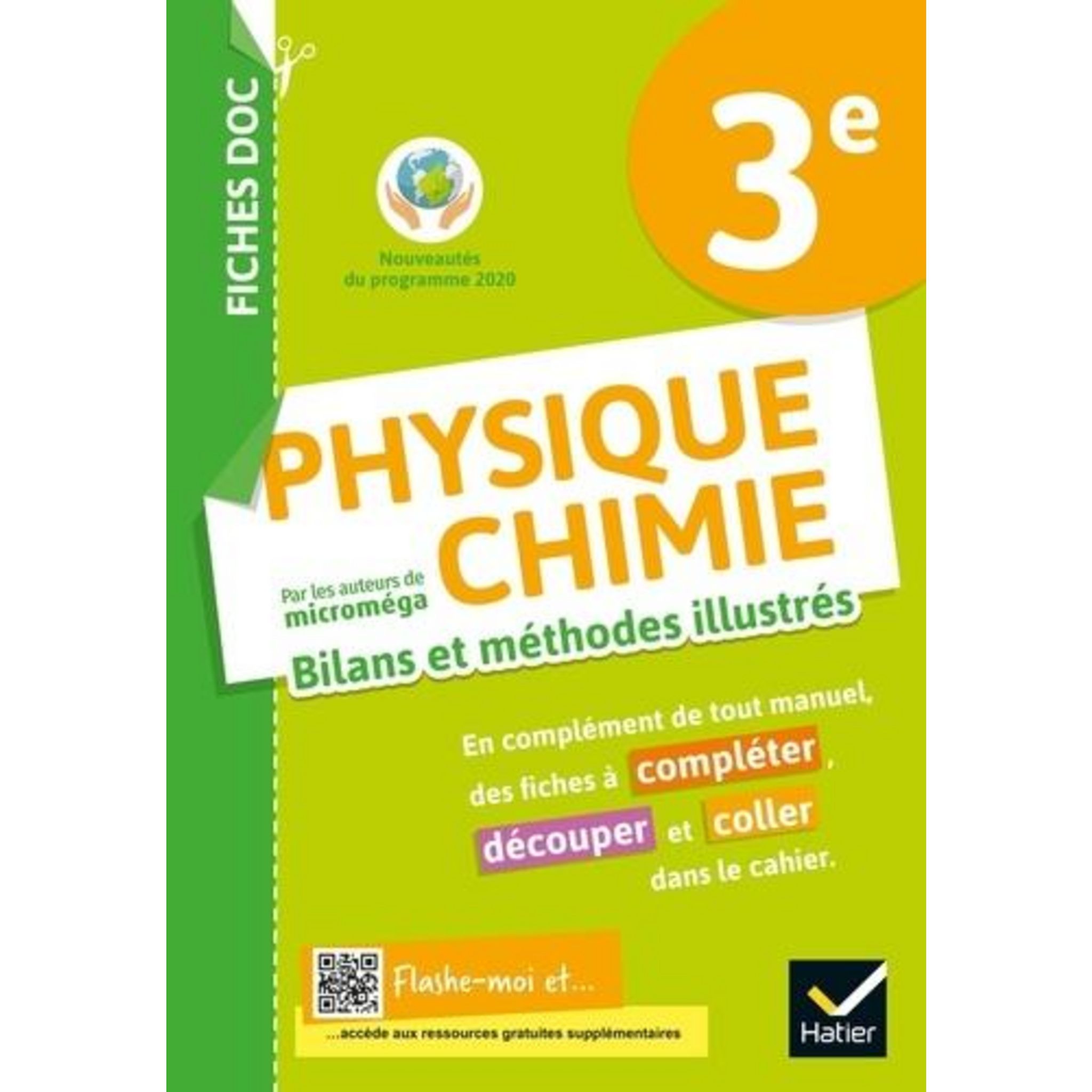 PHYSIQUE CHIMIE 3E FICHES DOC. CAHIER DE L'ELEVE, EDITION 2021, Daujean Christophe pas cher ...
