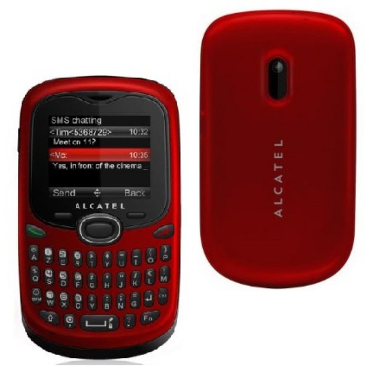 ALCATEL Téléphone Mobile - OT 355 - Rouge pas cher - Auchan.fr