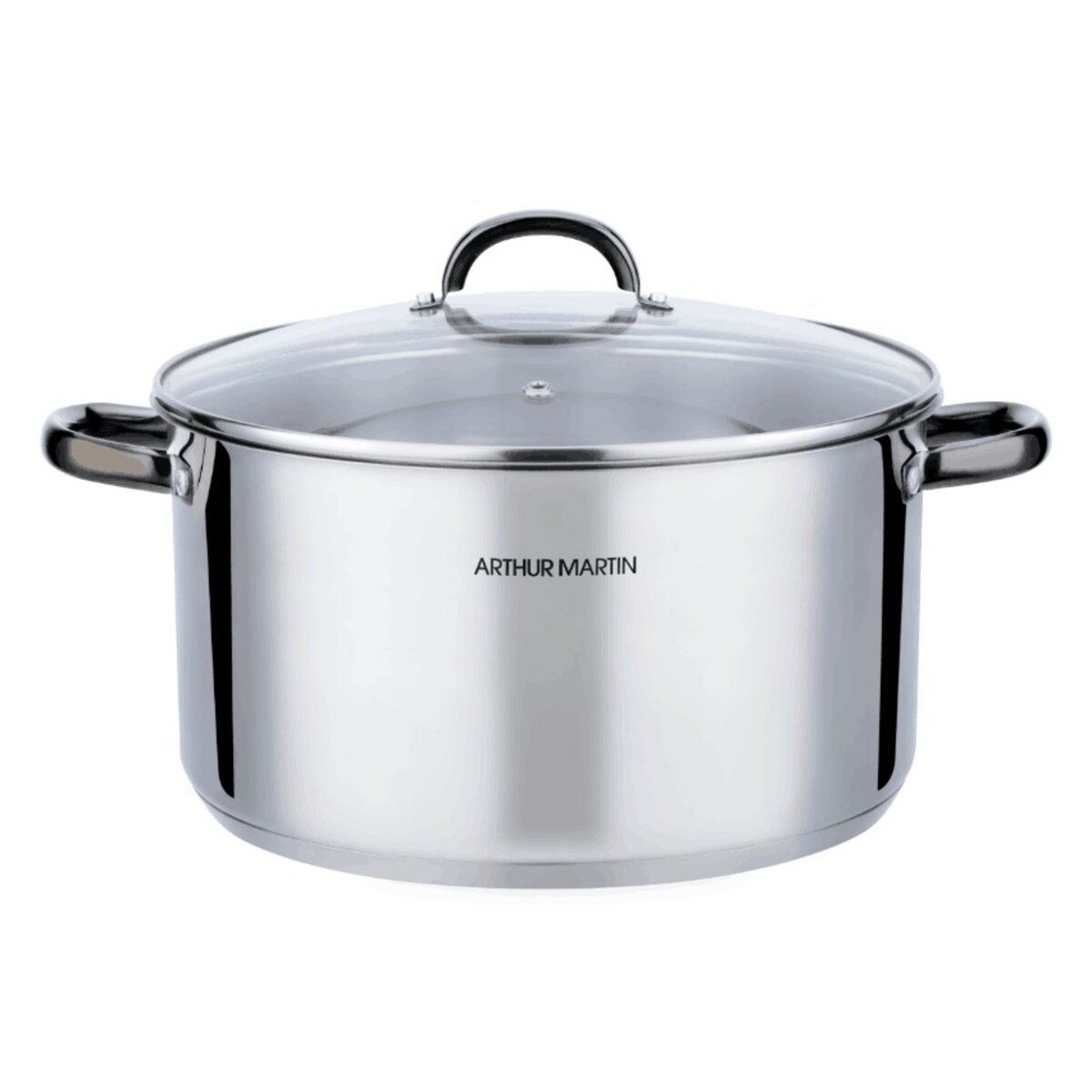 Arthur Martin Marmite induction 24 cm + couvercle acier inoxydable pas ...