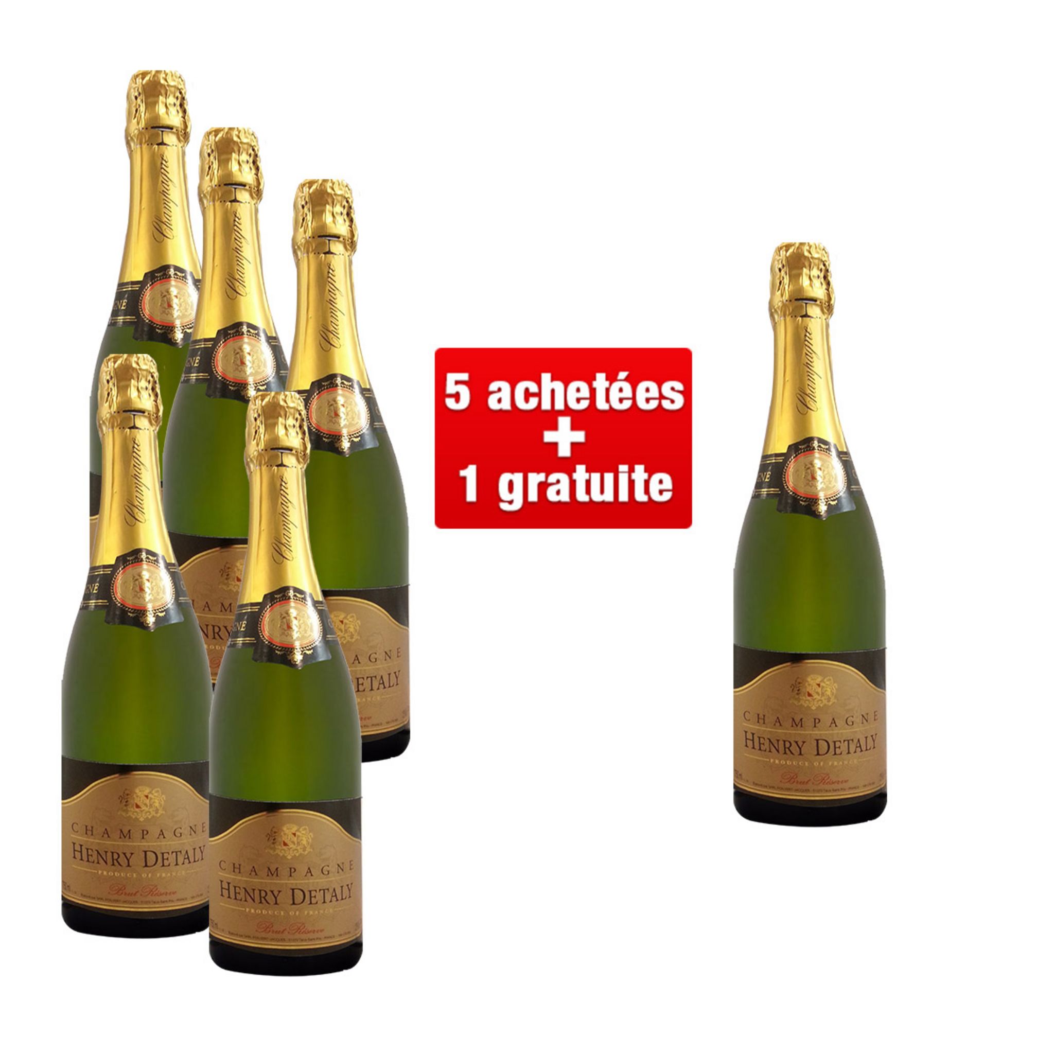 Champagne Henry Detaly Brut Réserve pas cher - Auchan.fr