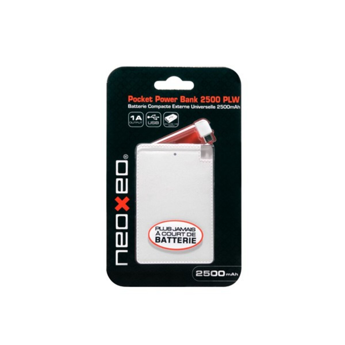 Neoxeo Batterie Secours Blanche 2500 mAh pas cher - Auchan.fr