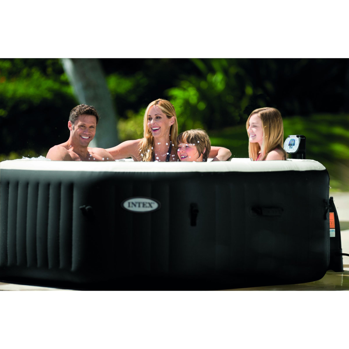 INTEX Spa jacuzzi 4 places octogonal bulles et jets pas cher - Auchan.fr