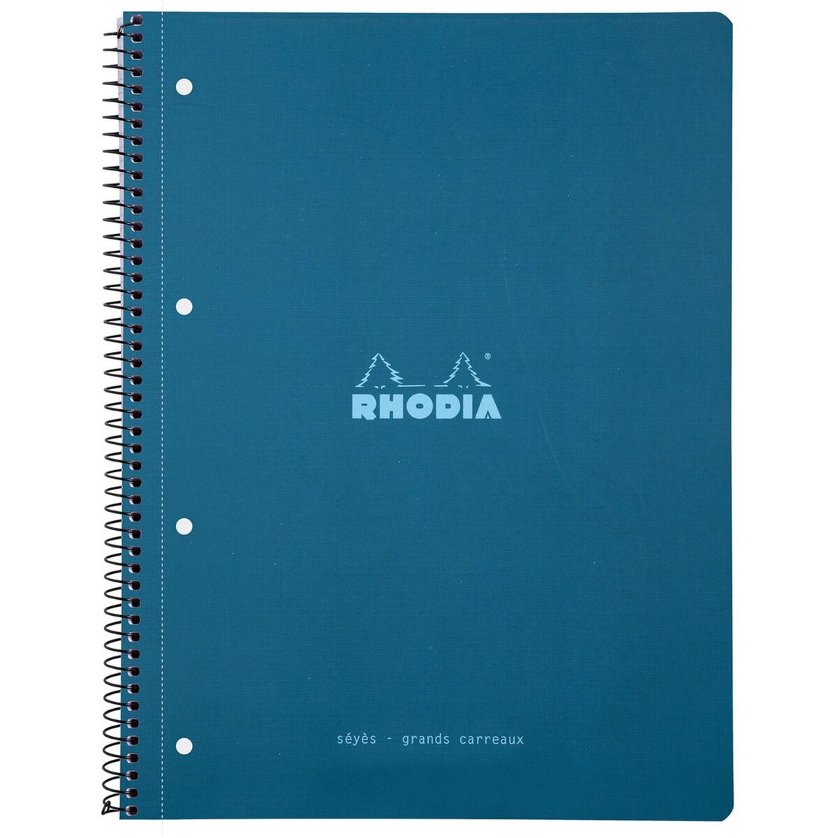 RHODIA Cahier 29,5x22,3 cm 160 pages à spirales grands carreaux seyes ...
