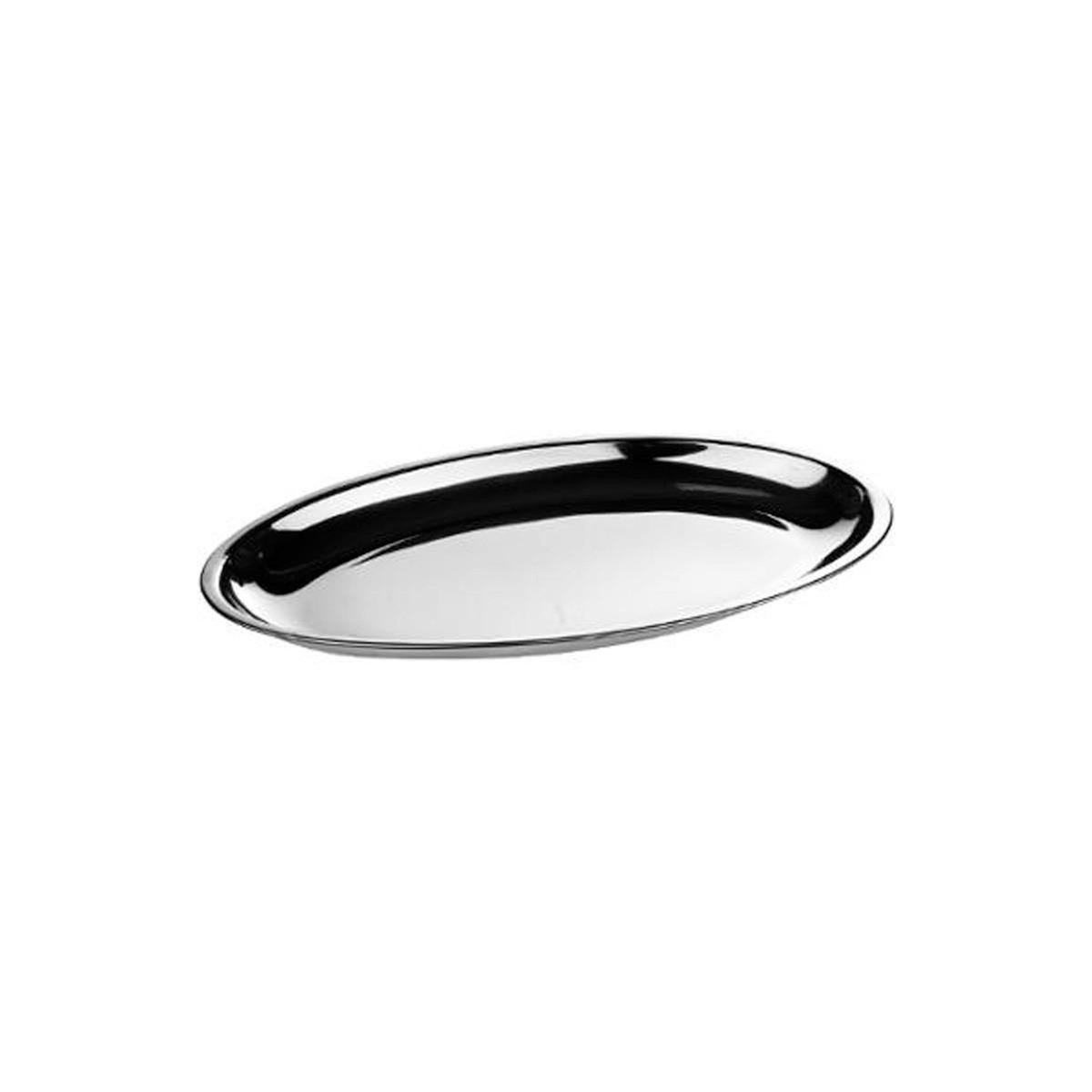 SECRET DE GOURMET Plat de Présentation Ovale en Inox Tila 41cm Argent ...