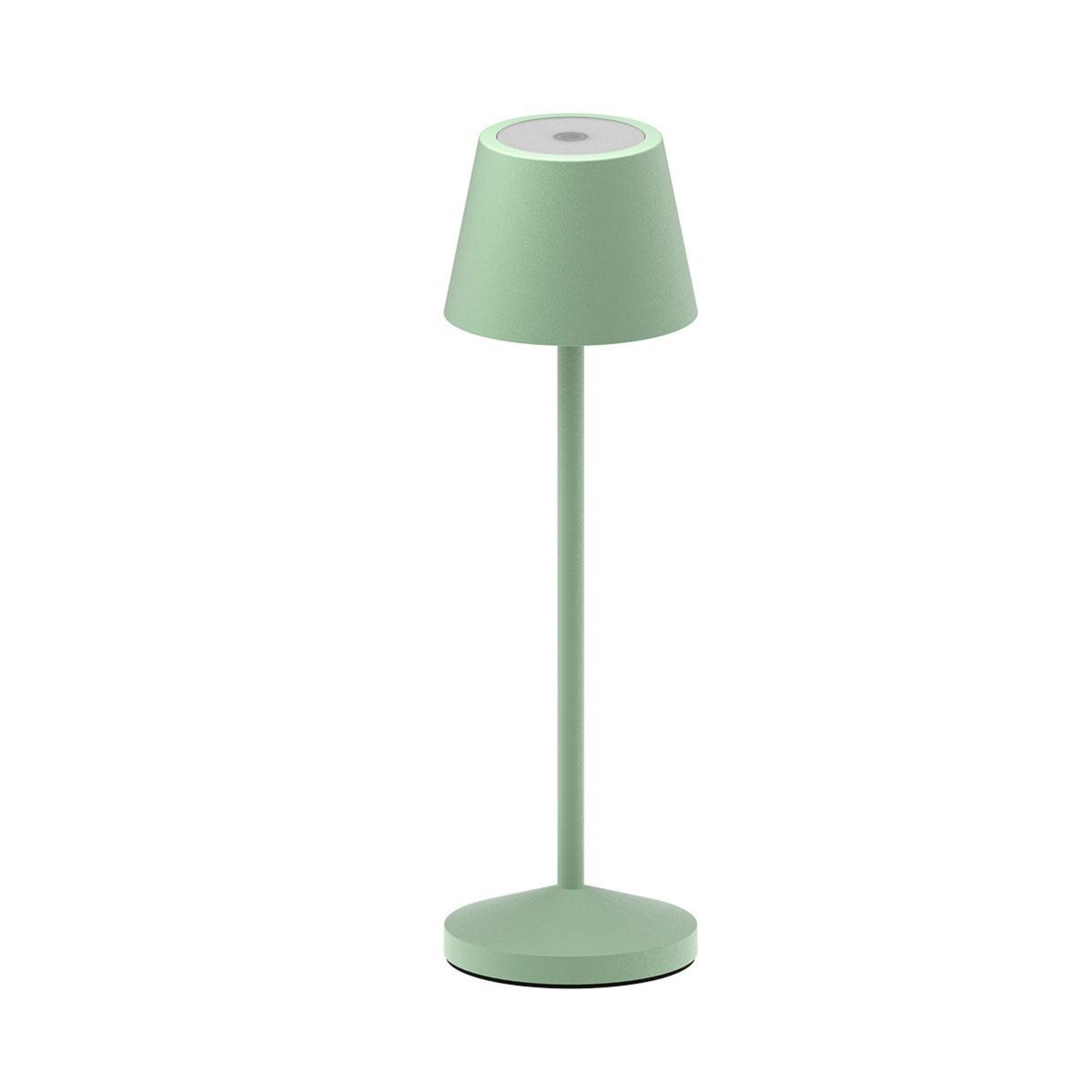 Lumisky Lampe de table sans fil EMILY Vert olive Aluminium H25cm pas ...