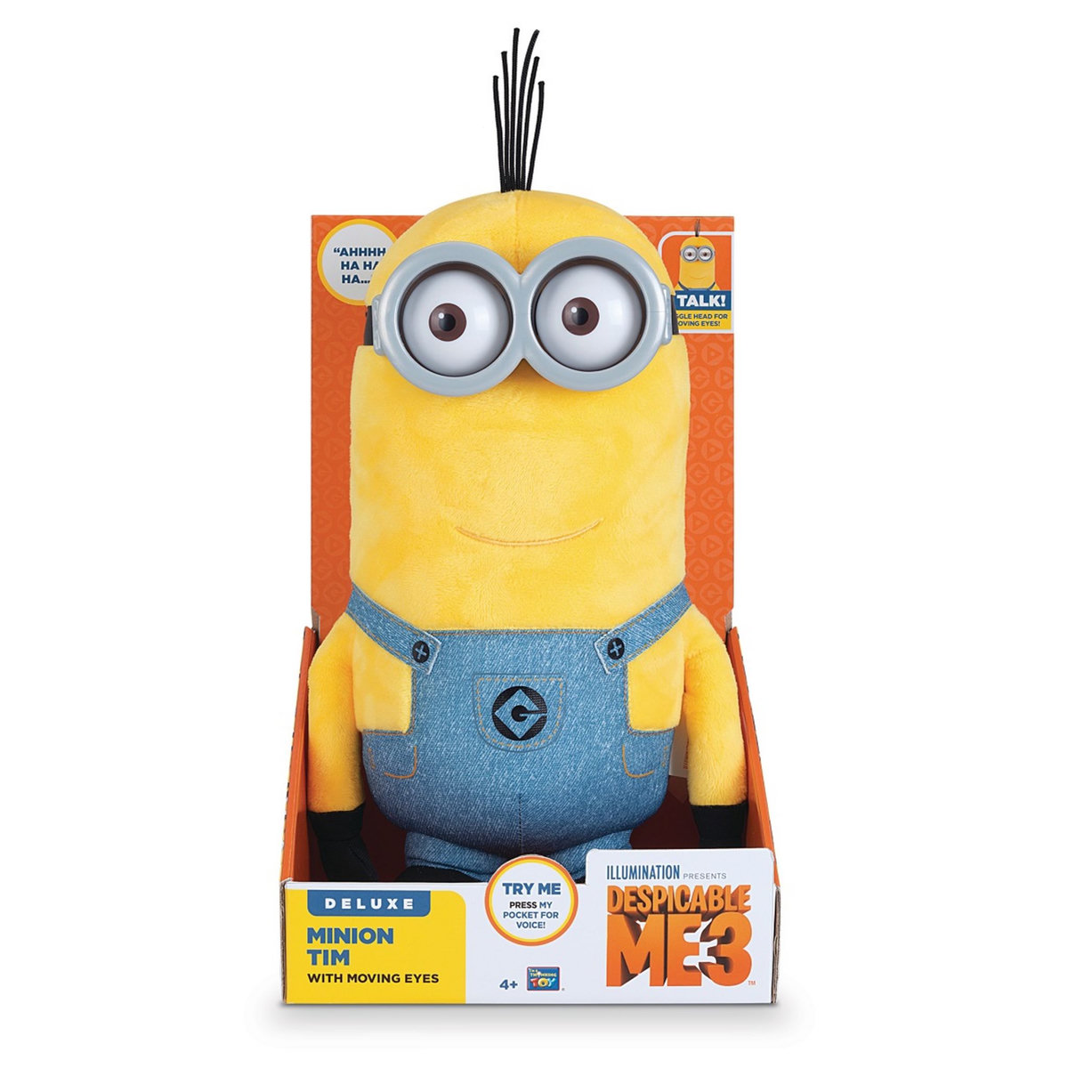 Peluche Parlante Tim - Moi, Moche et Méchant 3 pas cher - Auchan.fr